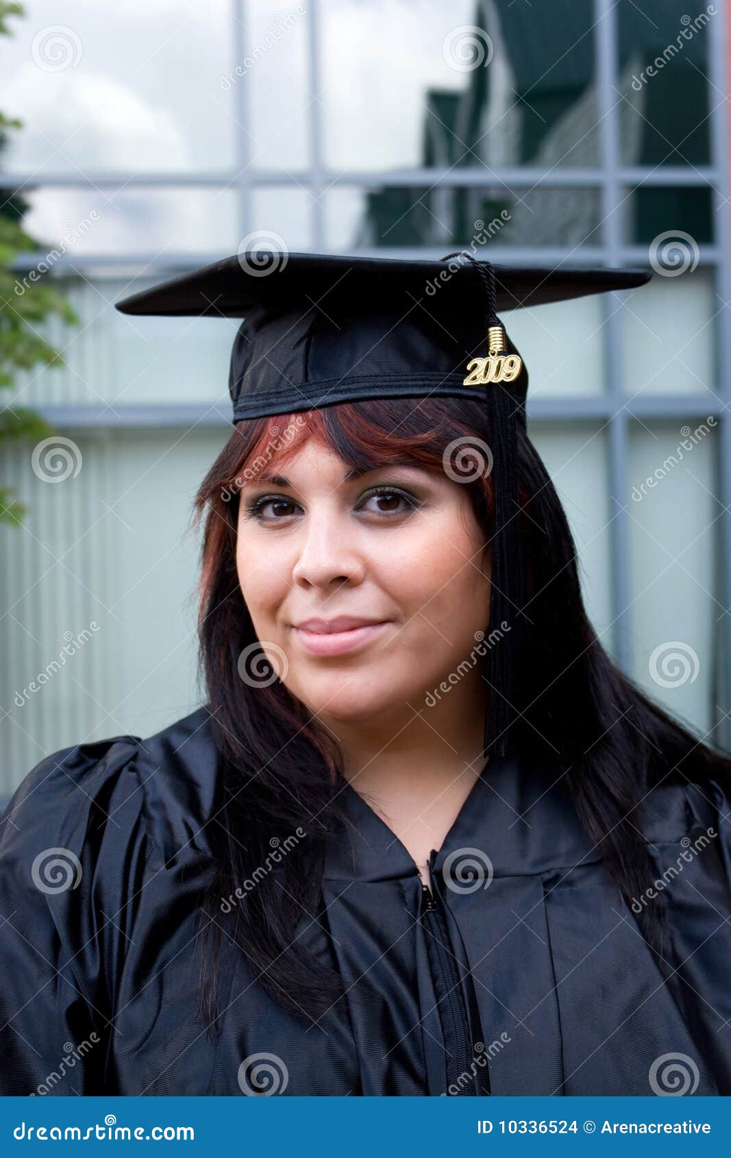 Young Woman Graduating stock photo. Image of high, confident - 10336524