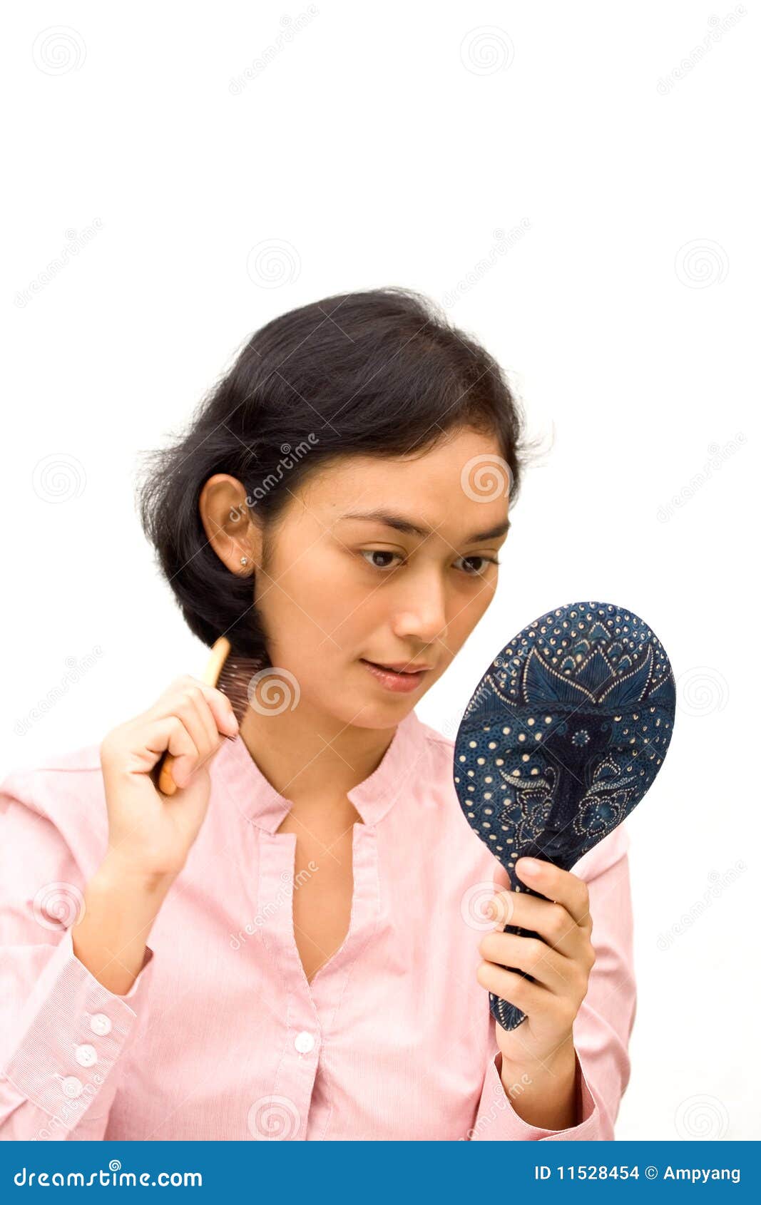 Young woman grooming stock photo. Image of hairbrush - 11528454