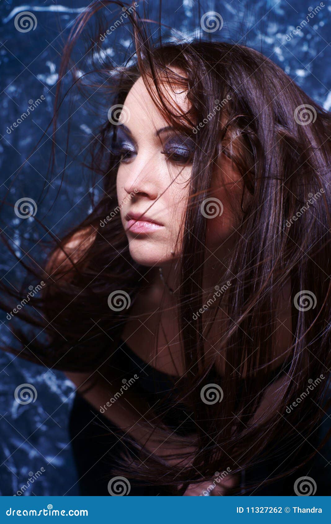 Young Woman with Hair Flying Stock Photo - Image of lady, lifestyle ...