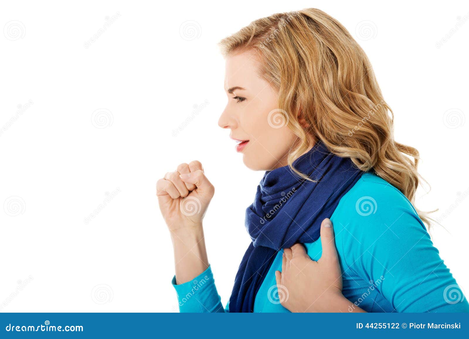 Young woman has a flu stock photo. Image of caucasian - 44255122