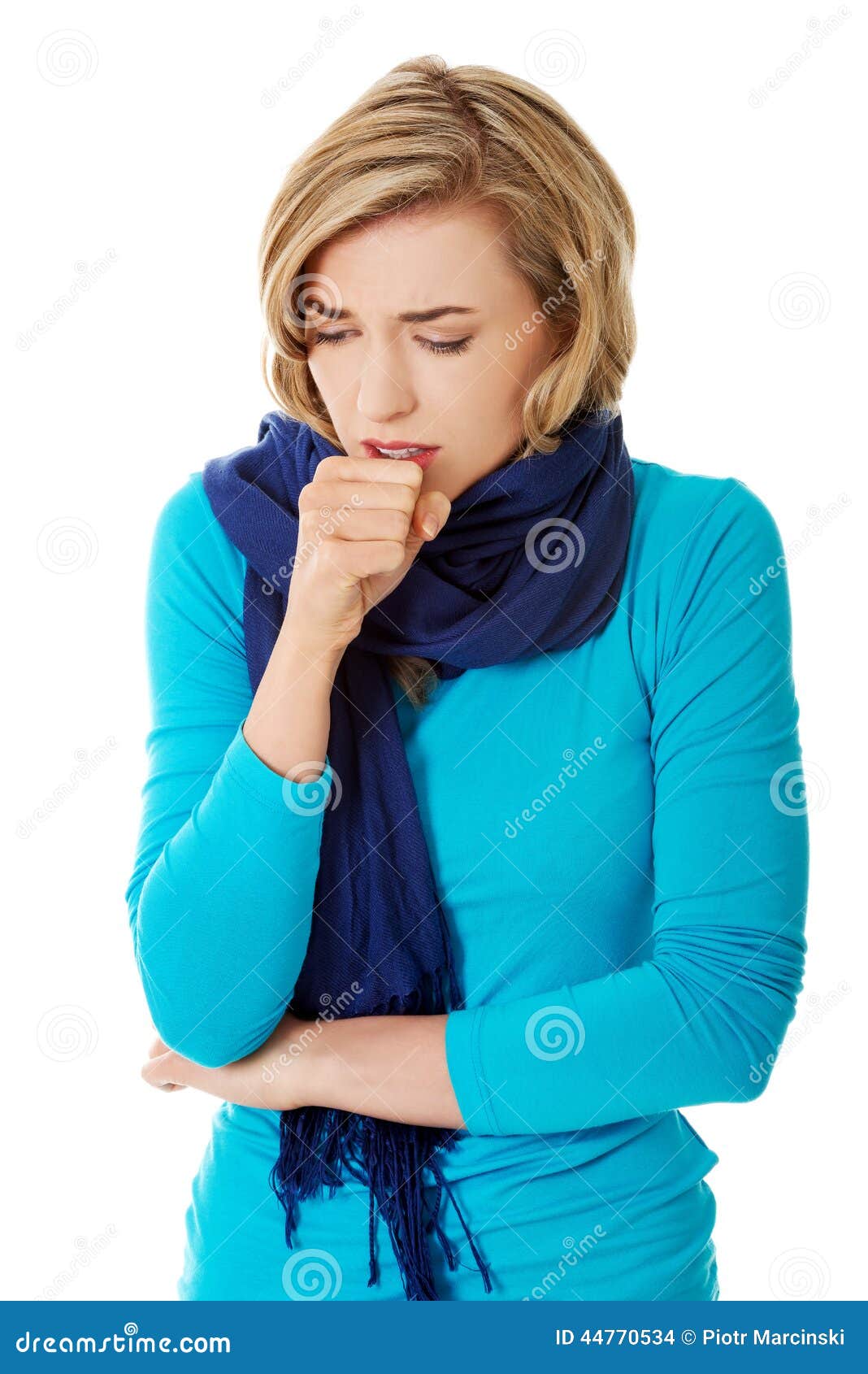 Young woman has a flu stock photo. Image of people, healthcare - 44770534