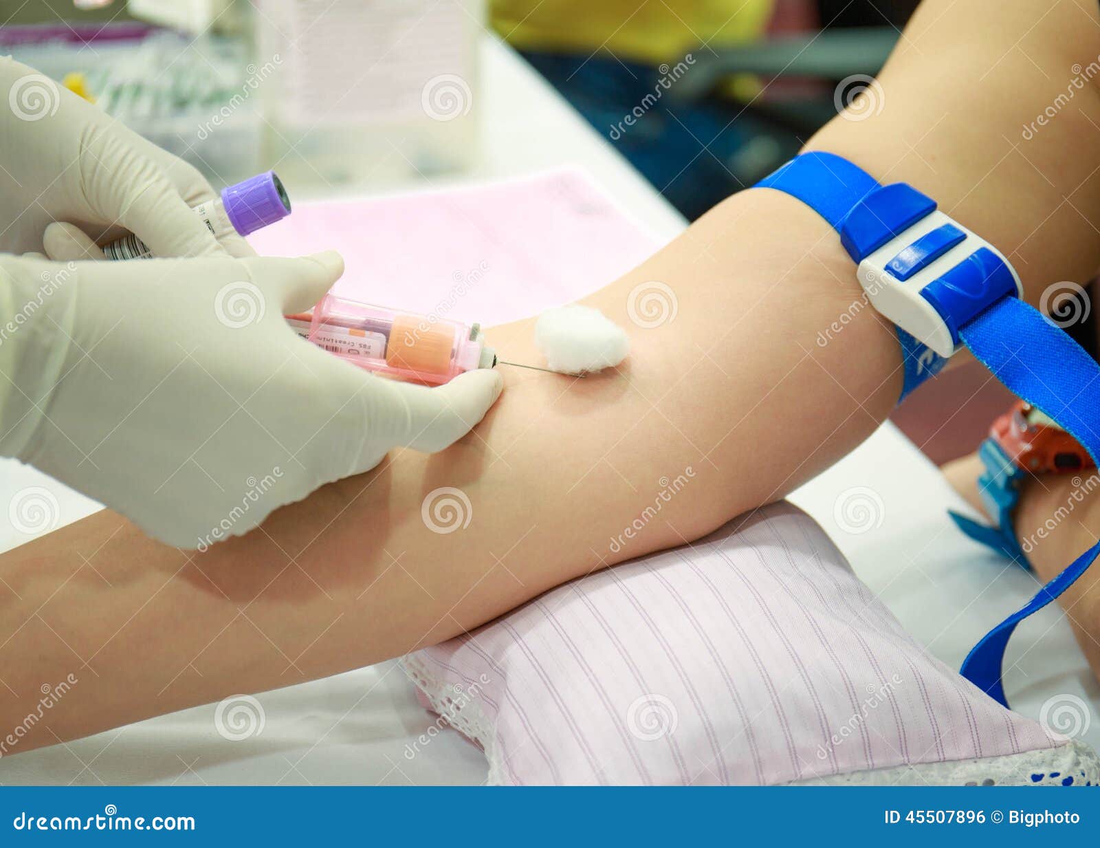 Young Woman Having Blood Test Stock Photo - Image of clean, medical ...