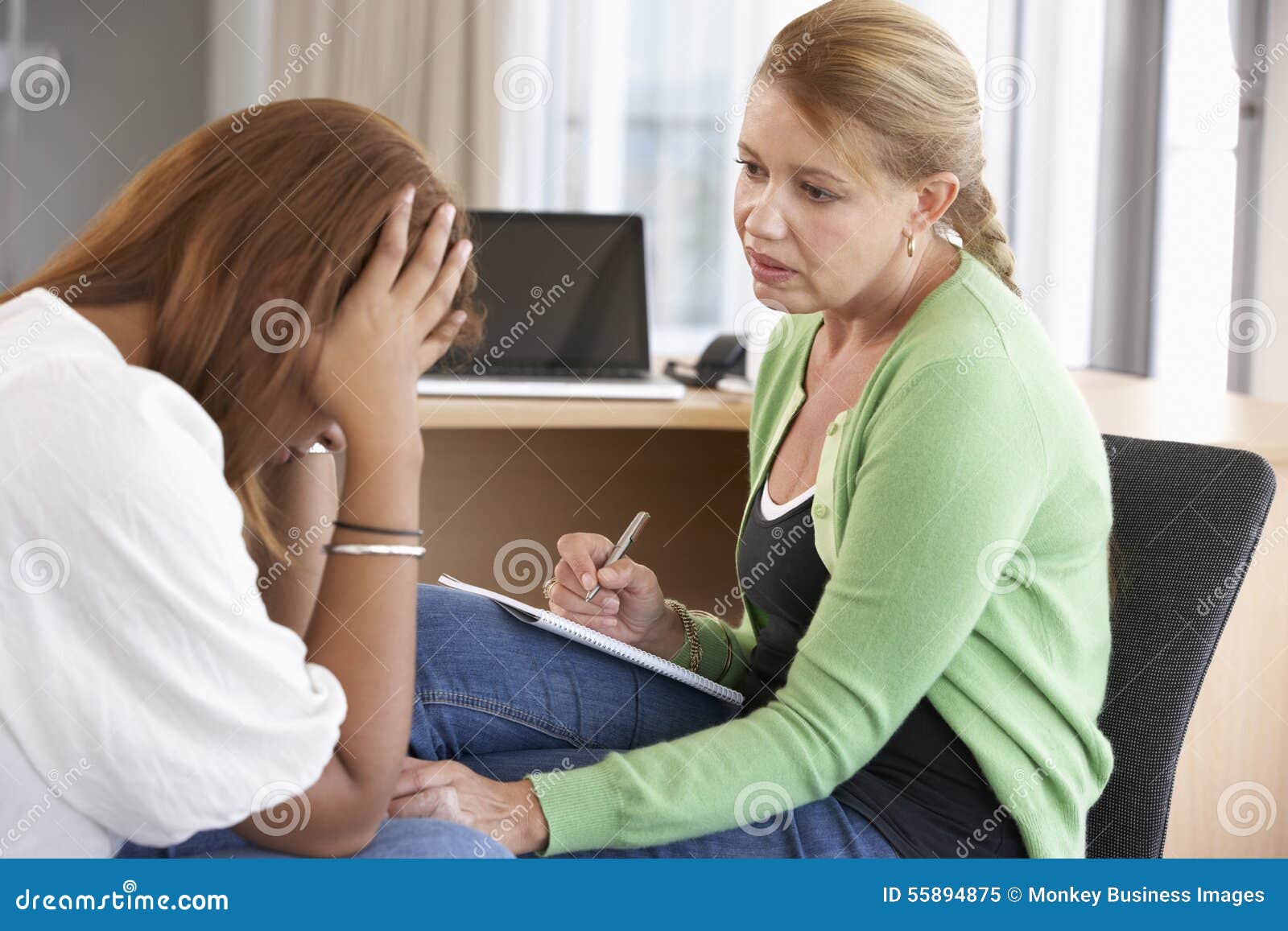 Young Woman Having Counselling Session Stock Image - Image of ...