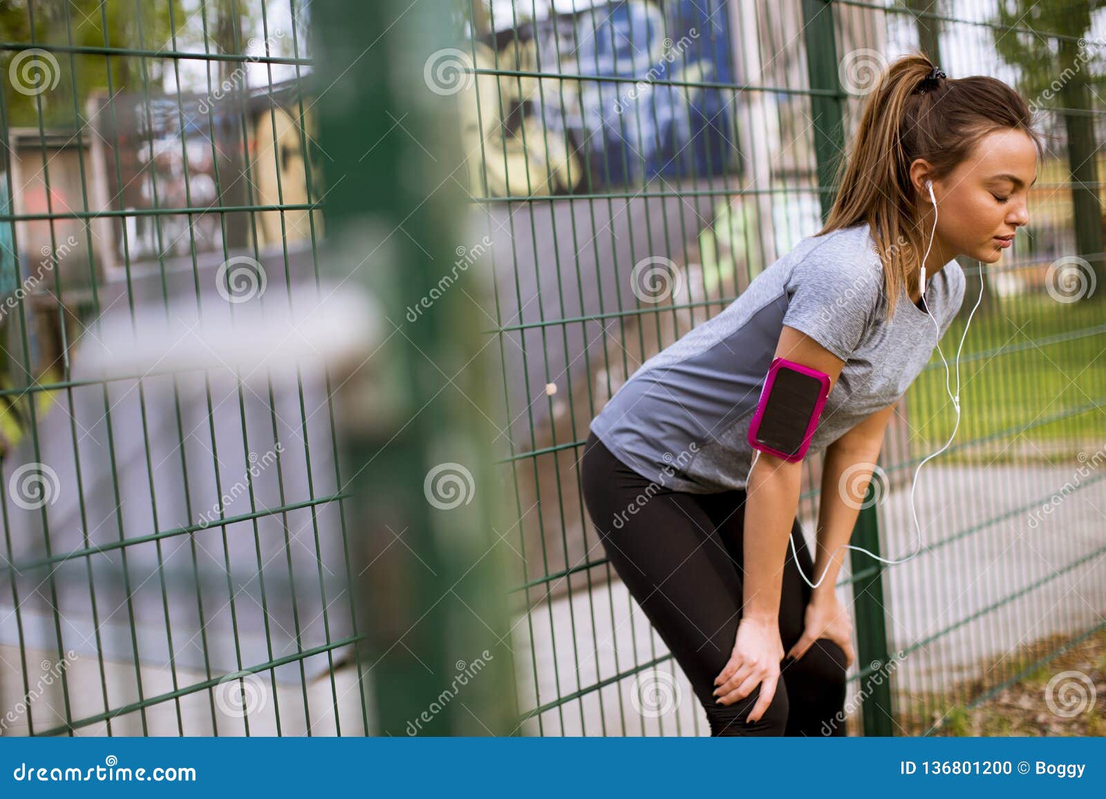 Young Woman Having Exercise Outdoors Stock Photo - Image of outdoors ...