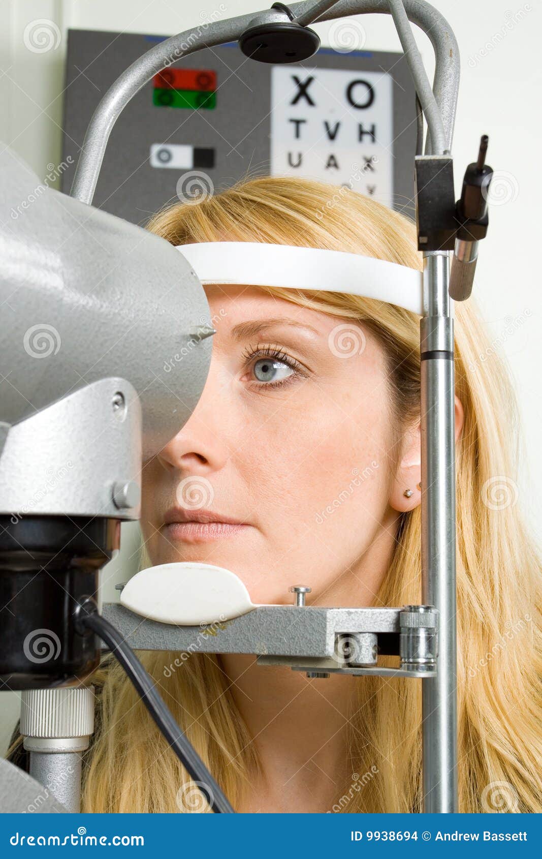 Young Woman Having Eye Test Stock Photo - Image of check, eyecare: 9938694
