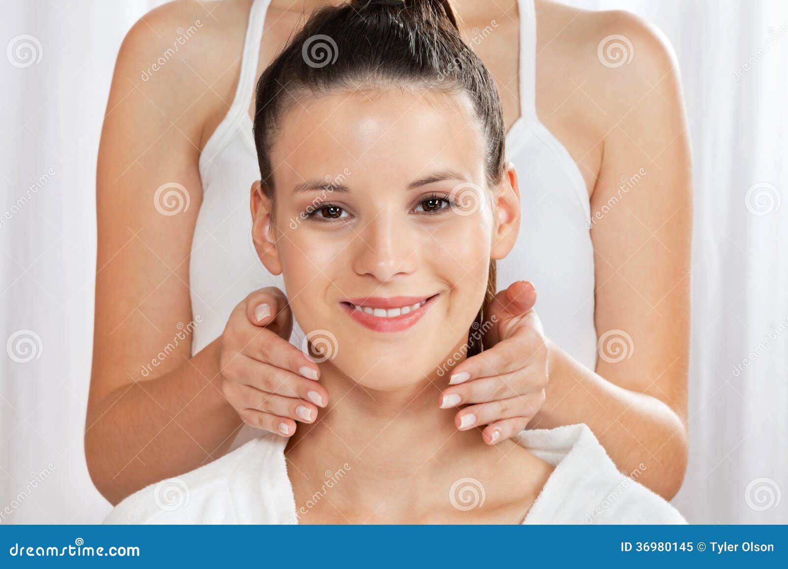 Young Woman At Health Spa Stock Image Image Of Smile 36980145