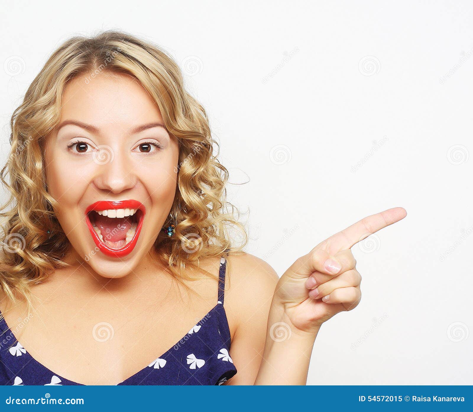 Young Woman with Her Finger Up Stock Image - Image of decision, adult ...