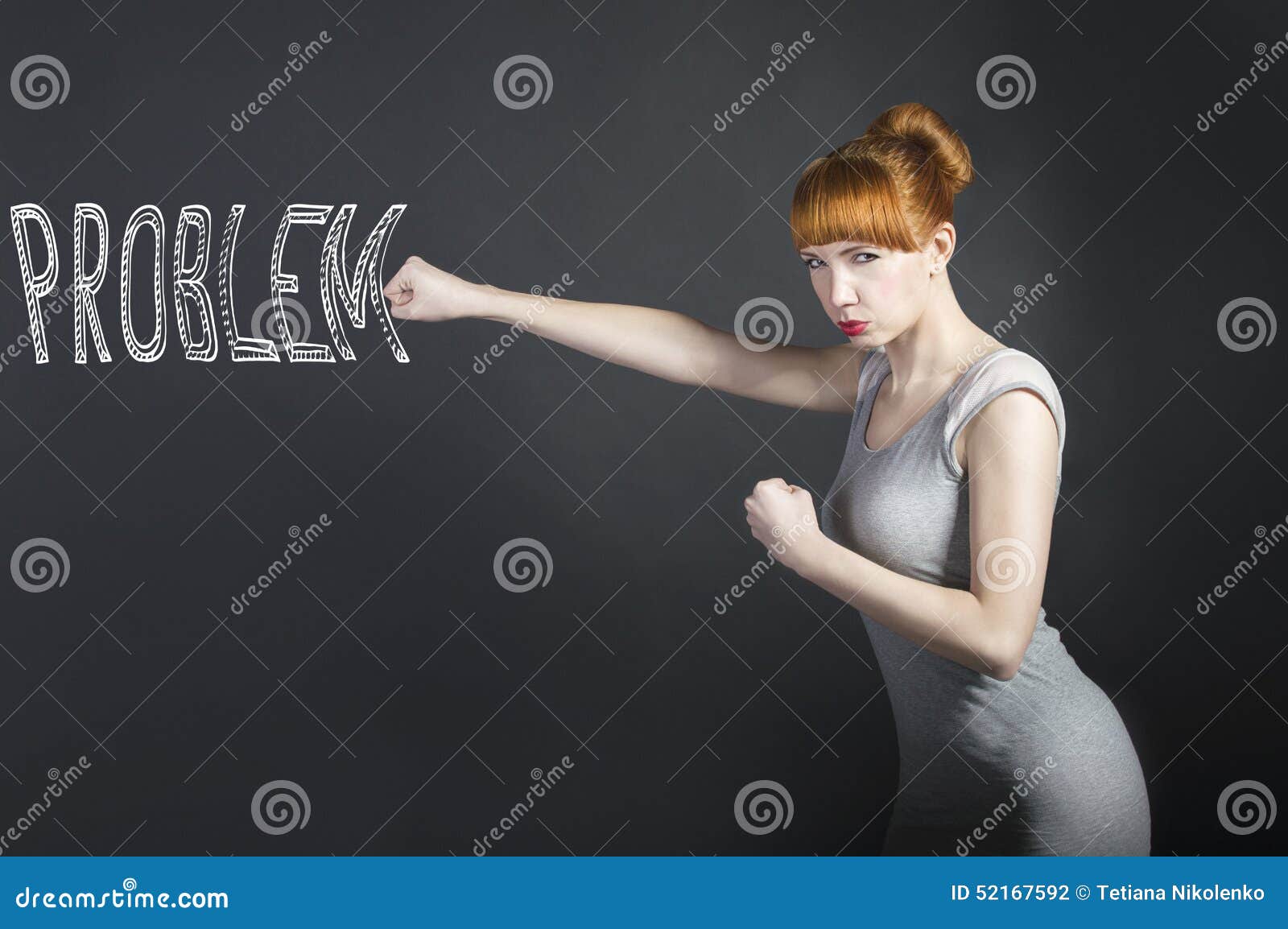 Young woman hits problem stock photo. Image of furious - 52167592