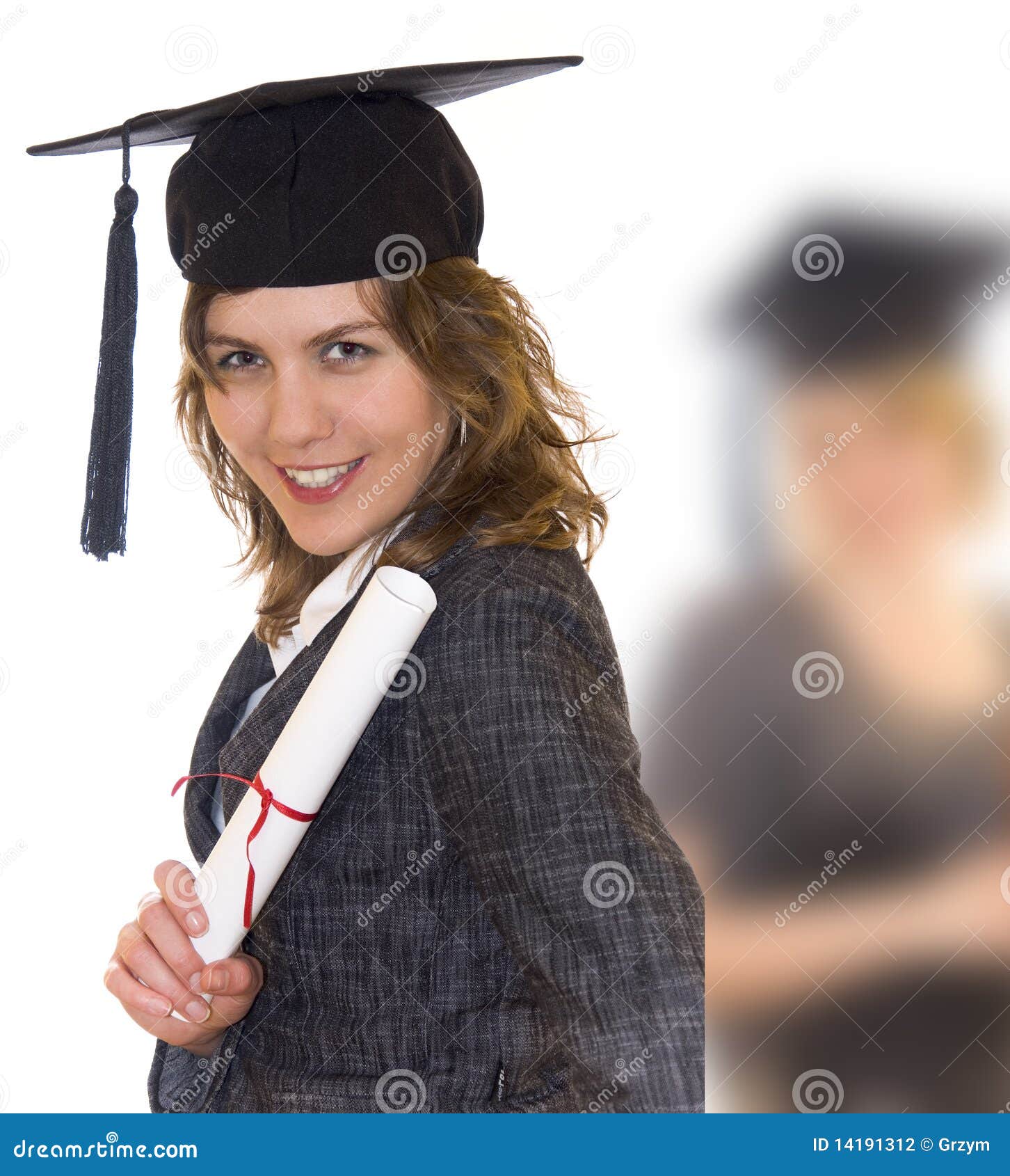 Young Woman Holding Graduate Diploma Stock Photo - Image of graduate ...