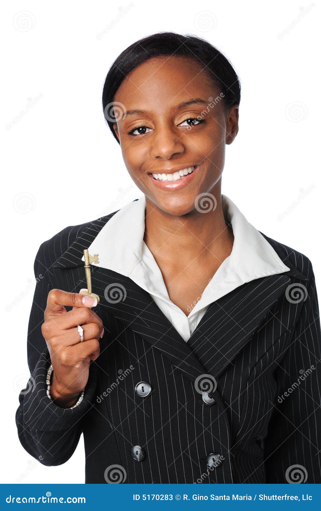 Young Woman with Holding Key Stock Image - Image of person, business ...