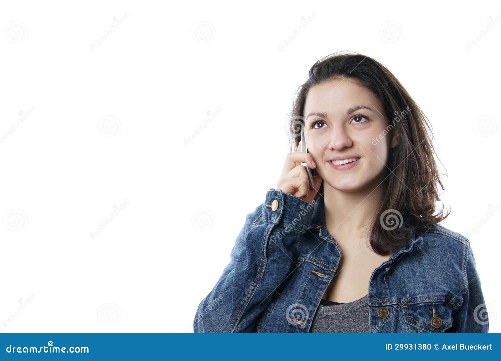 Young Woman with Smartphone Stock Photo - Image of conversation ...