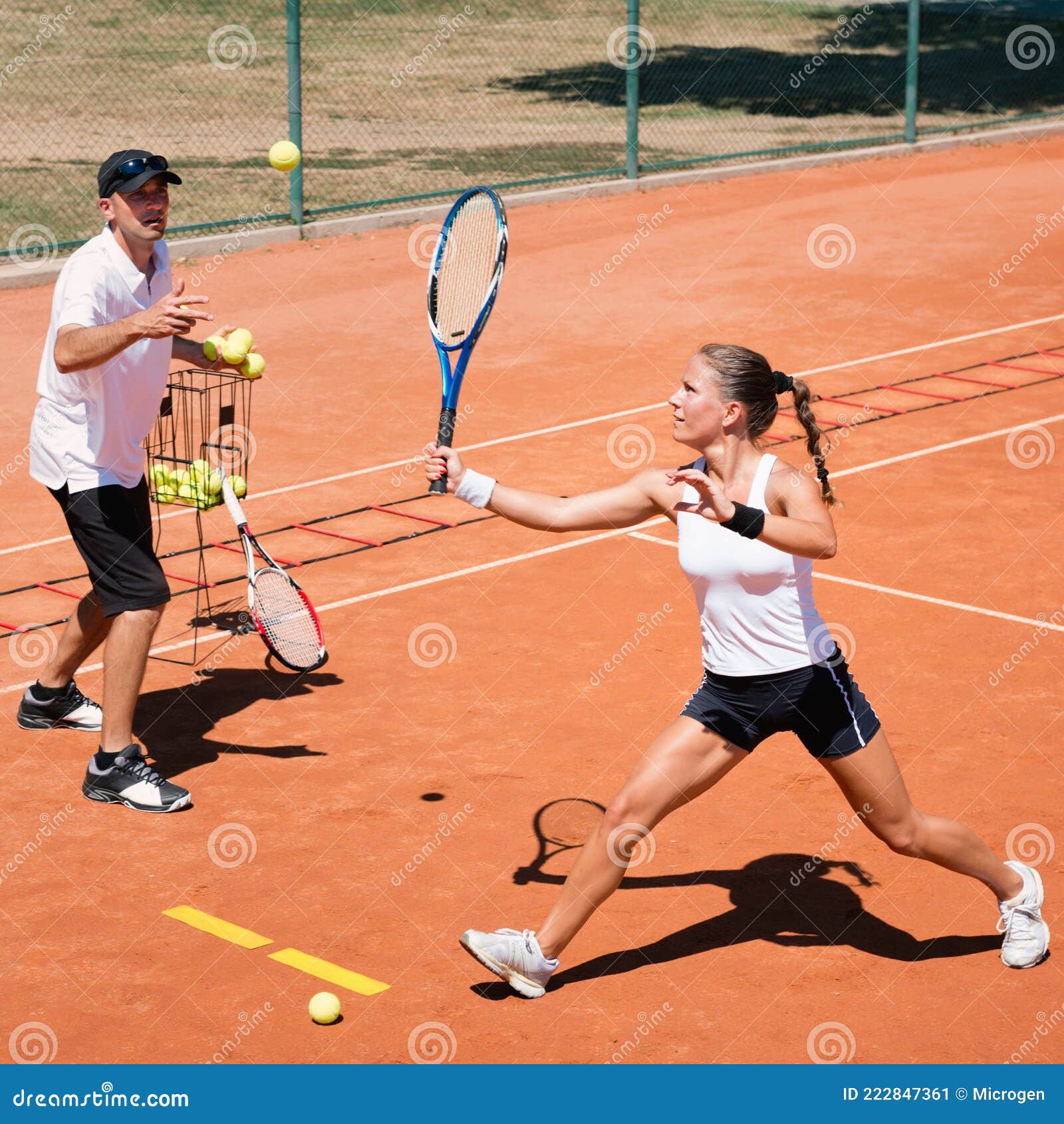 Cardio tennis training stock image. Image of healthy - 222847361