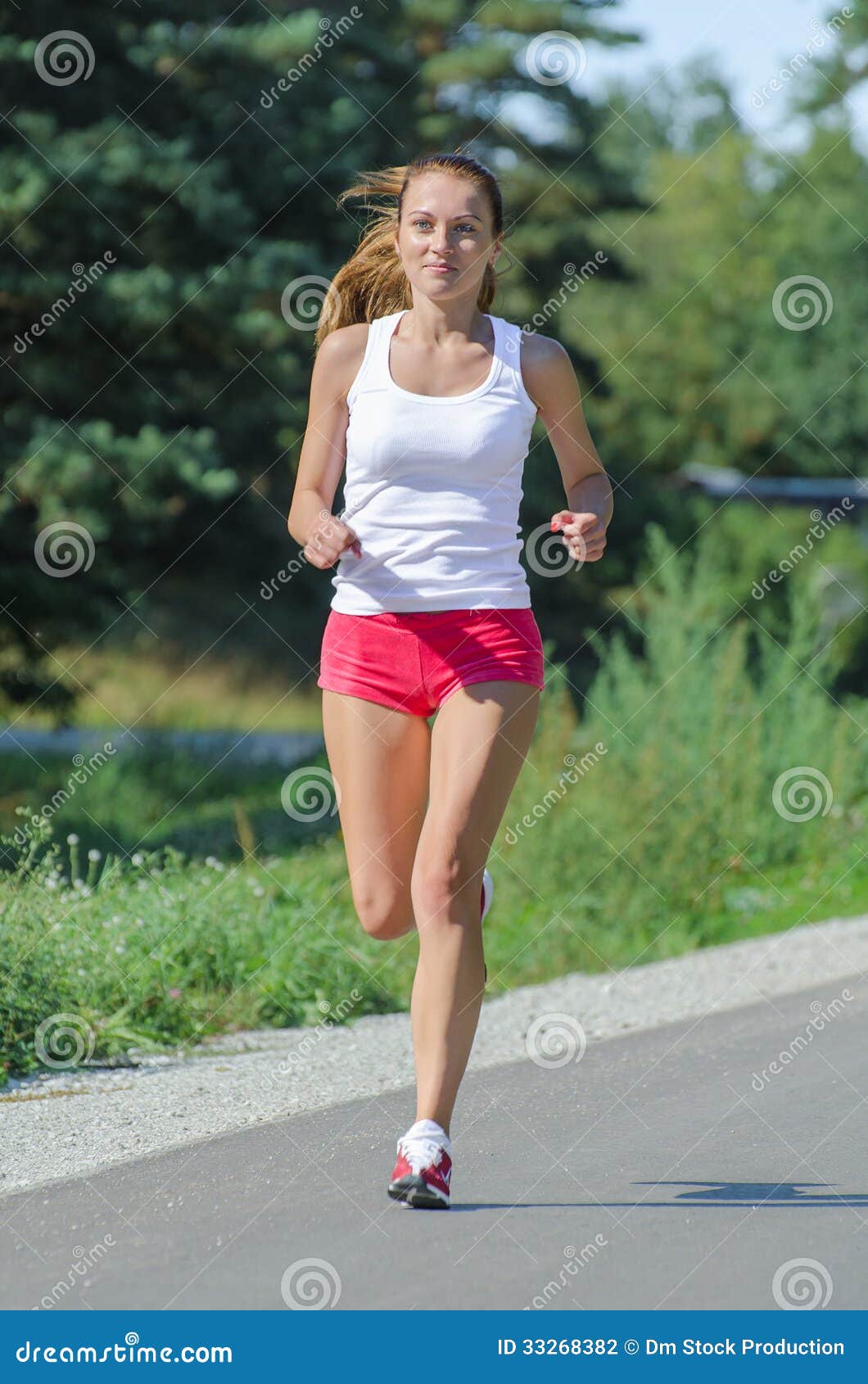 Young woman jogging stock photo. Image of sport, jogging - 33268382