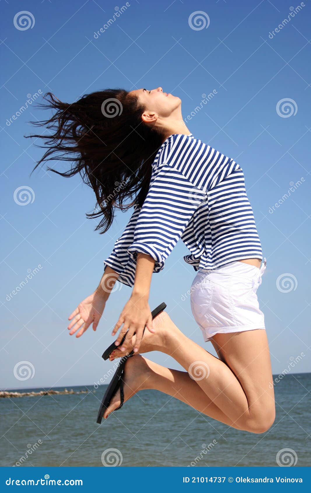 Young woman jumping stock image. Image of beautiful, concept - 21014737