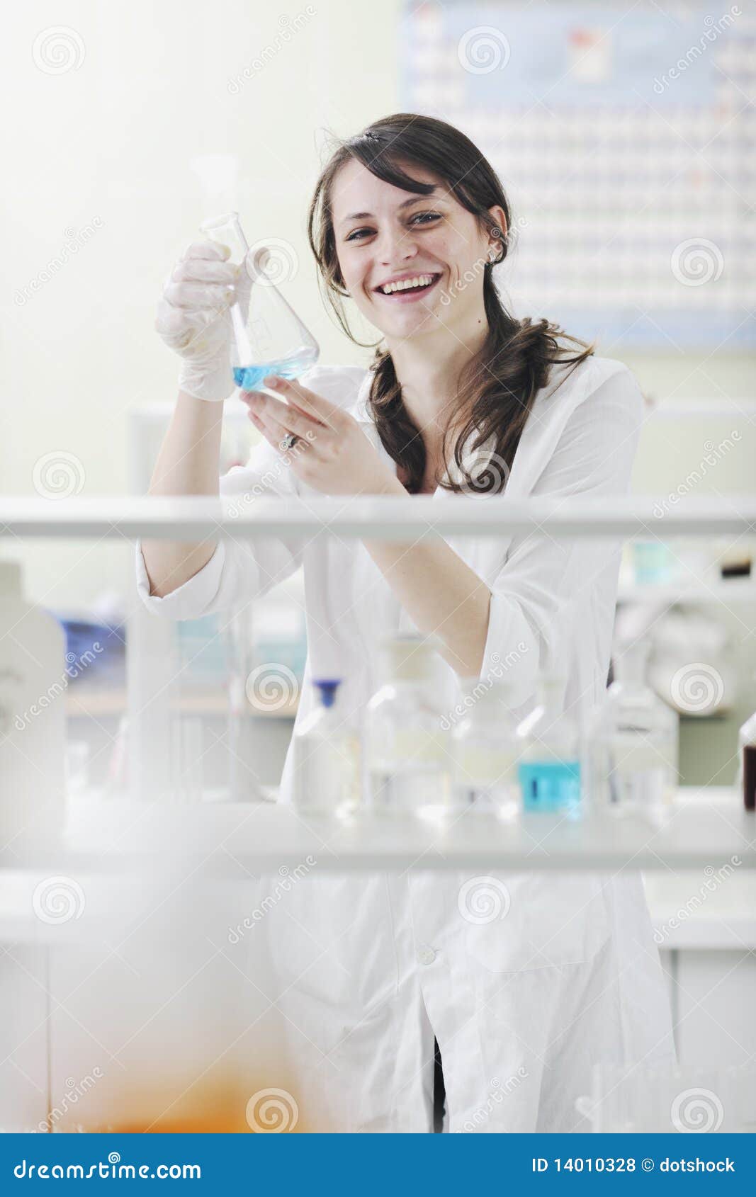 Young woman in lab stock photo. Image of physician, busy - 14010328