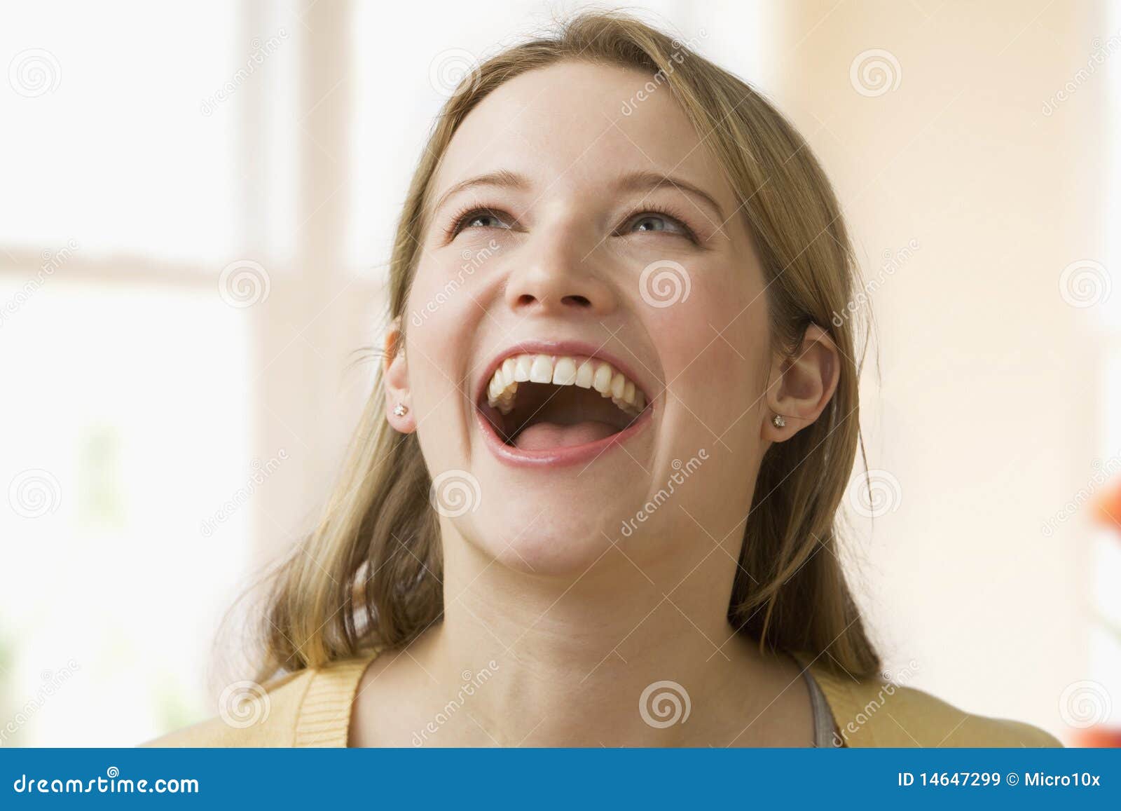Young Woman Laughing stock image. Image of laugh, cheerful - 14647299
