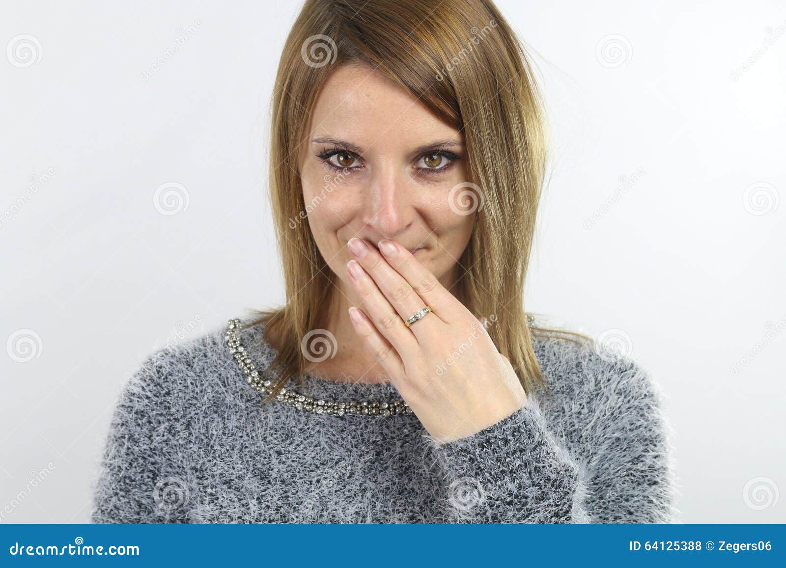 Young Woman Laughing Stock Photo - Image: 64125388