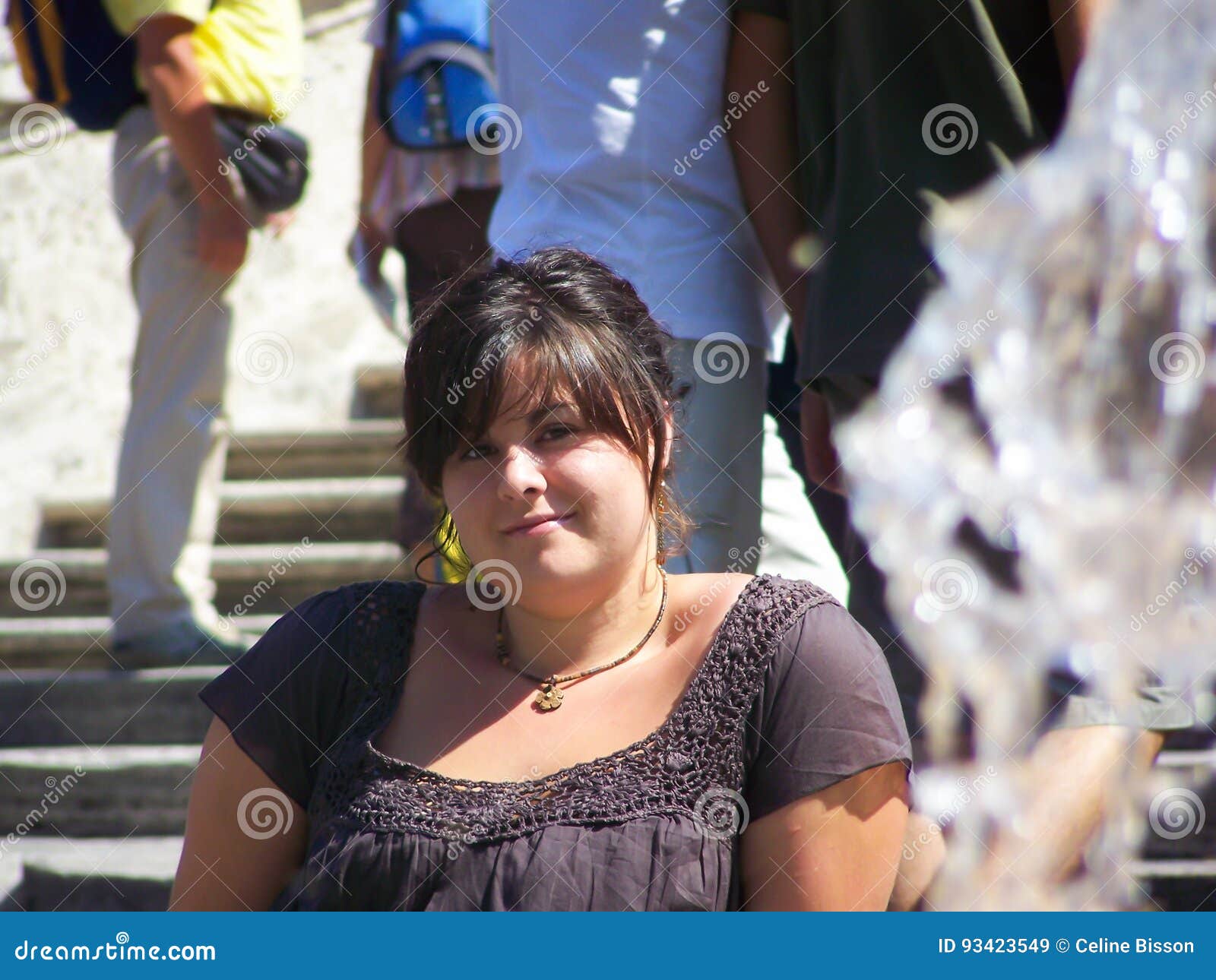 Young Woman with a Romantic Look-Stock Photos Stock Image - Image of ...