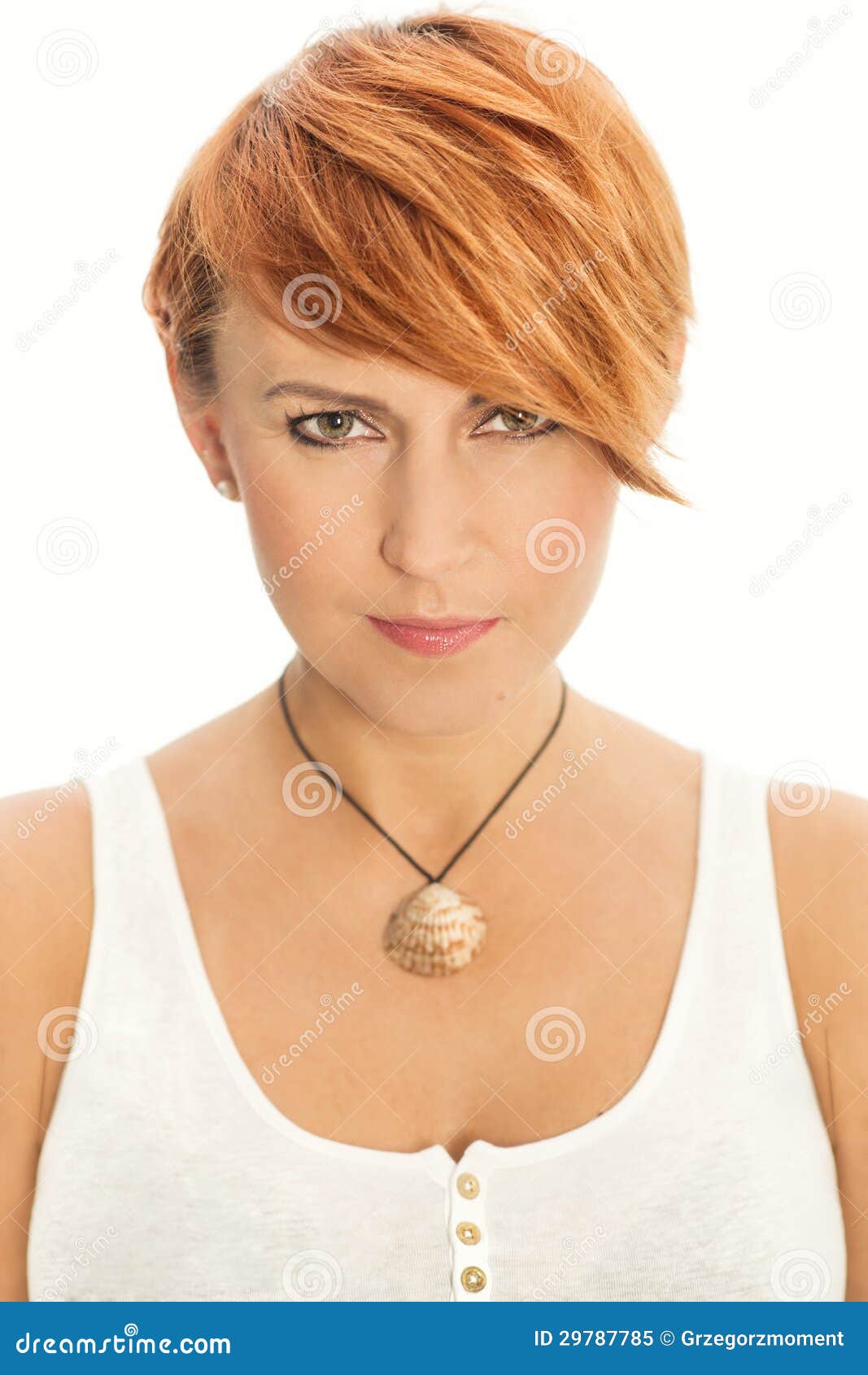 Young Woman Looking into Camera Stock Image - Image of justice ...