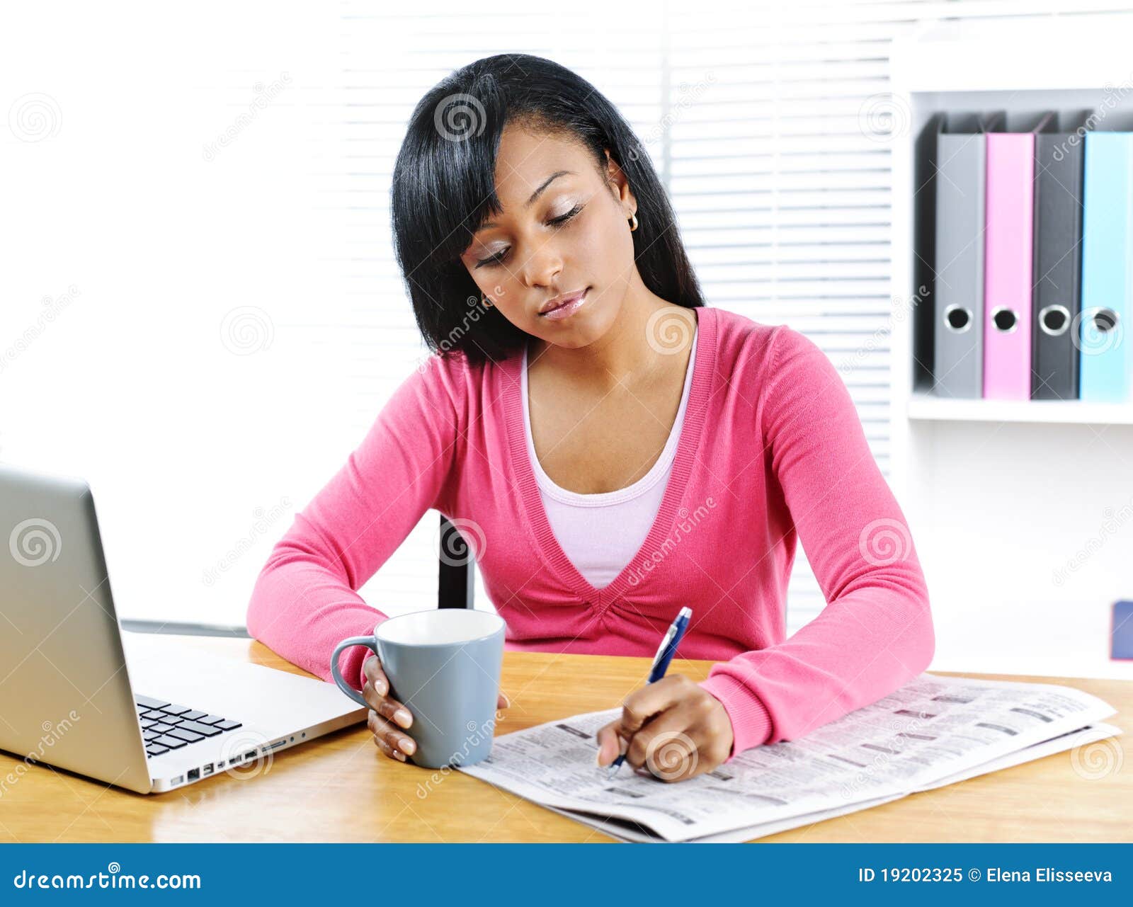Young Woman Looking for Job Stock Image - Image of circle, hunting ...