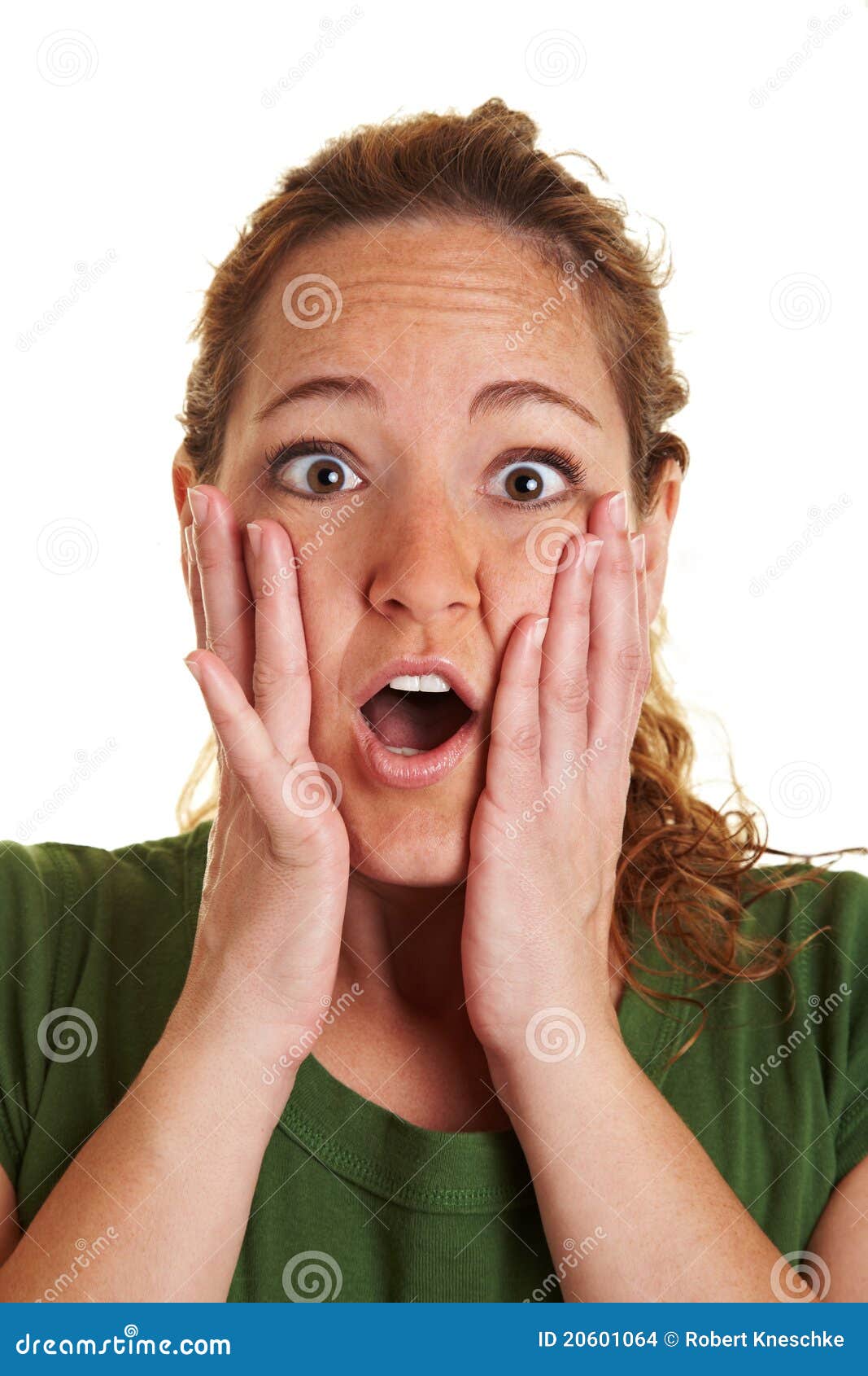 Young Woman Looking Surprised Stock Photo - Image of looking, shock ...