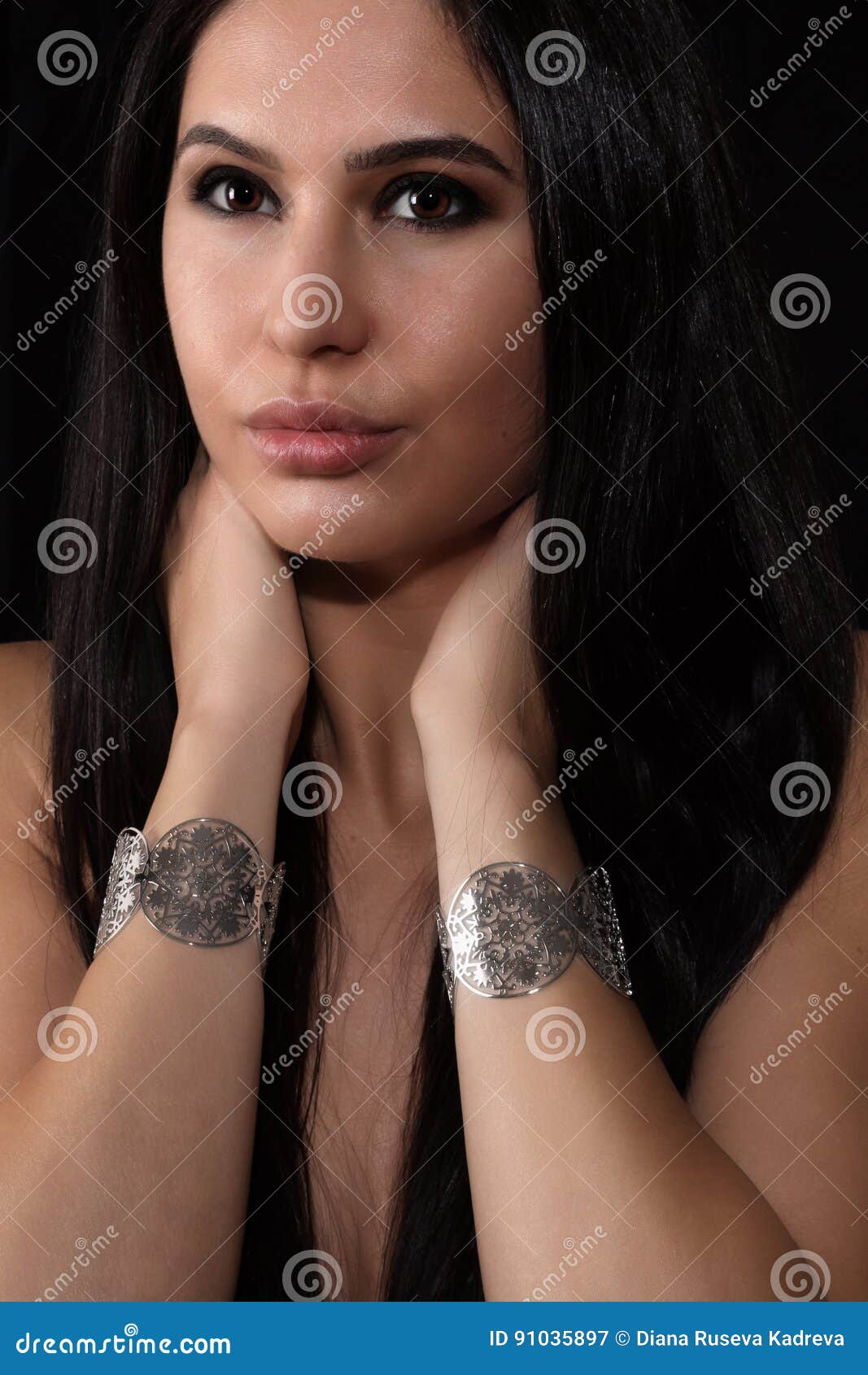 Young Woman with Luxury Accessories Stock Image - Image of charmingl ...