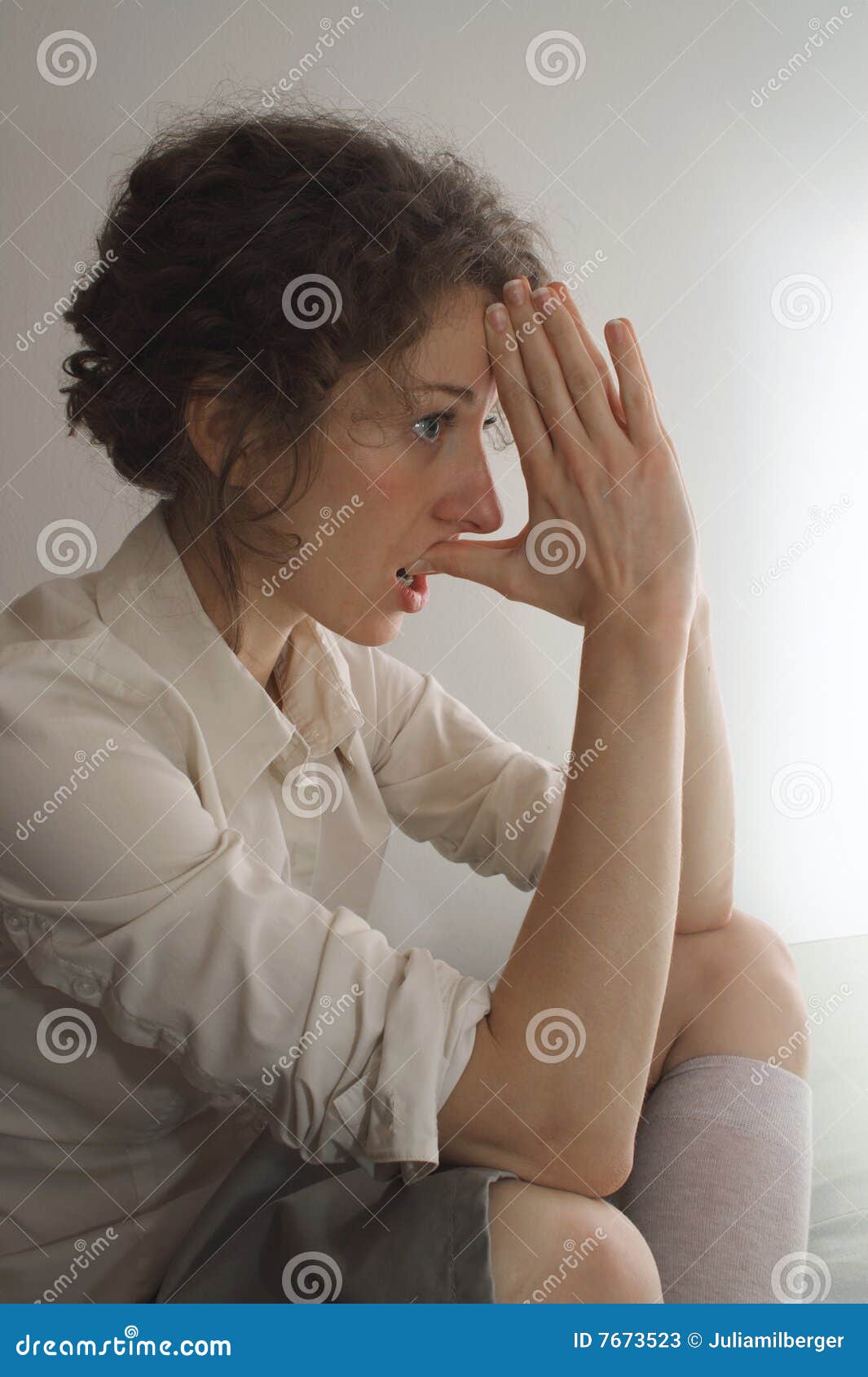 Young Woman Making a Decision Stock Image - Image of human, color: 7673523