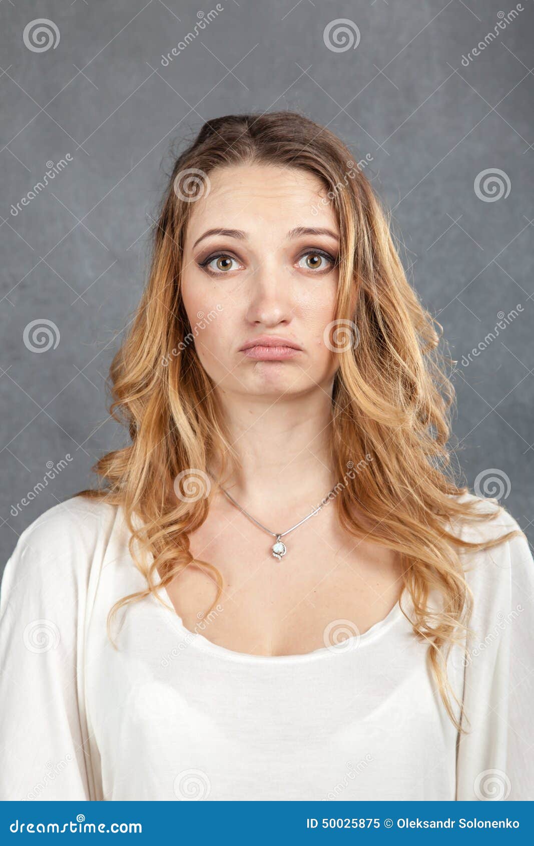 Young Woman Making Faces in Studio Stock Image - Image of fresh, lips ...