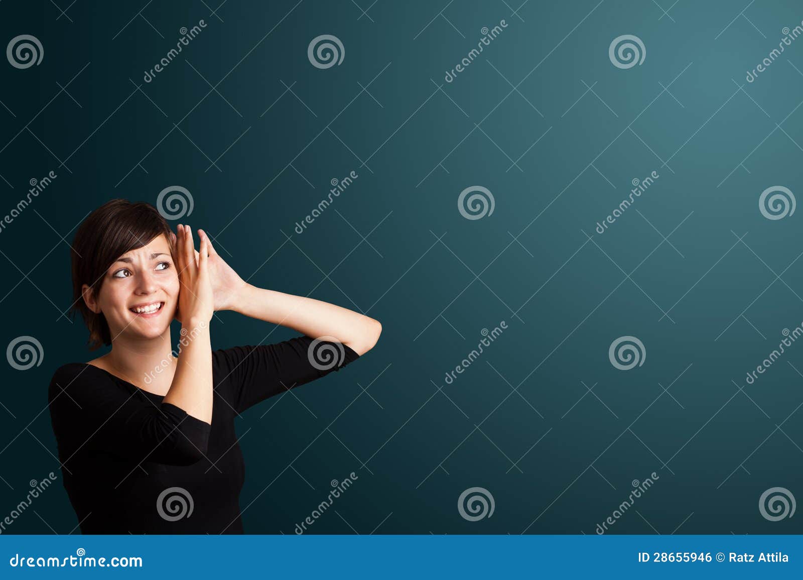 Young Woman Making Gestures Stock Photo - Image of confident, gesturing ...