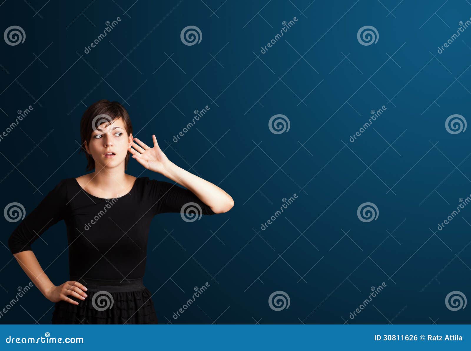 Young Woman Making Gestures Stock Photo - Image of gesture, cheerful ...