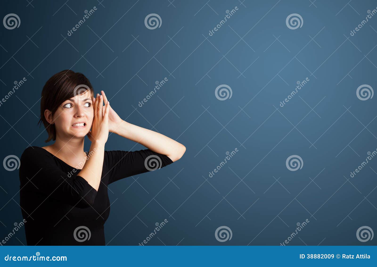 Young Woman Making Gestures Stock Image - Image of gesture, life: 38882009