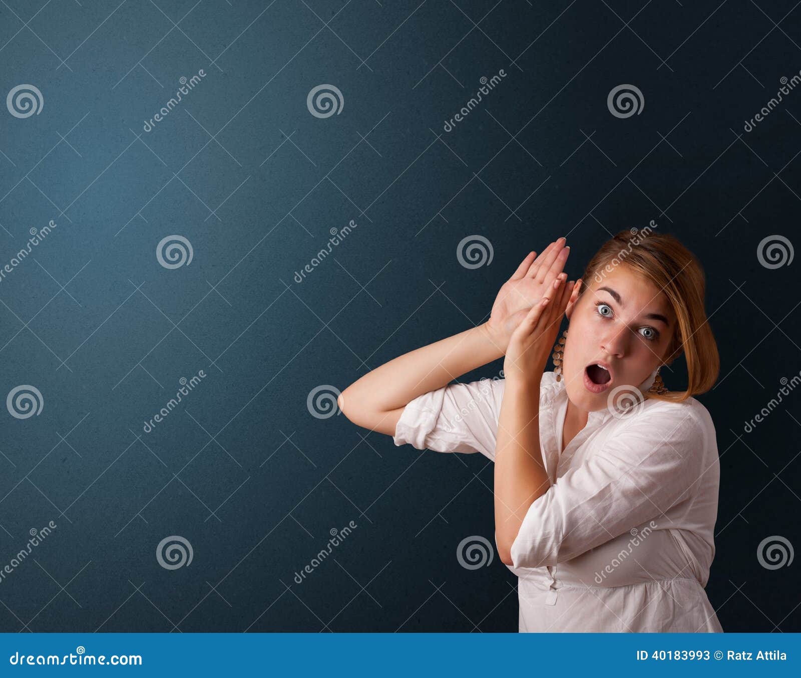 Young Woman Making Gestures Stock Image - Image of gesturing, aged ...