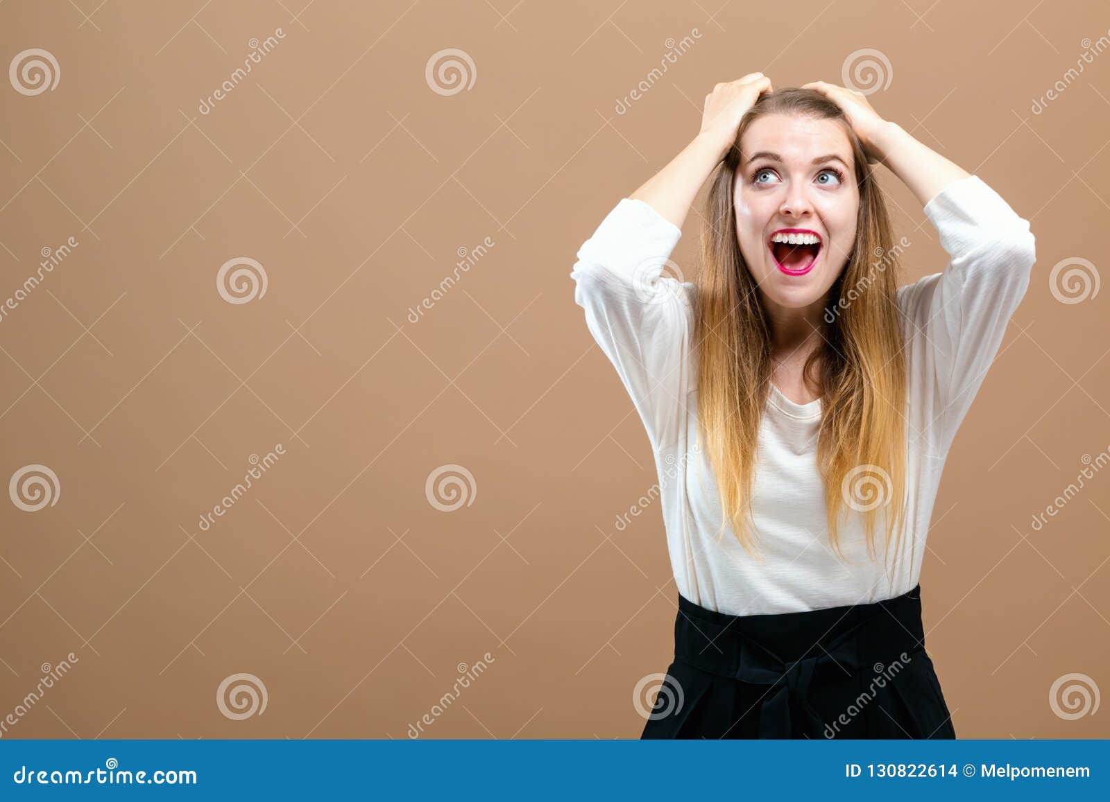 Young Woman Making a Mistake Stock Photo - Image of memory, beautiful ...