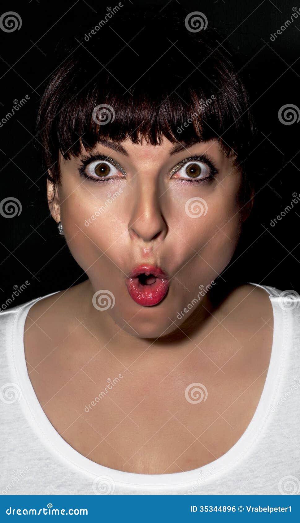 Young Woman Making Surprised Face Royalty Free Stock Image - Image ...