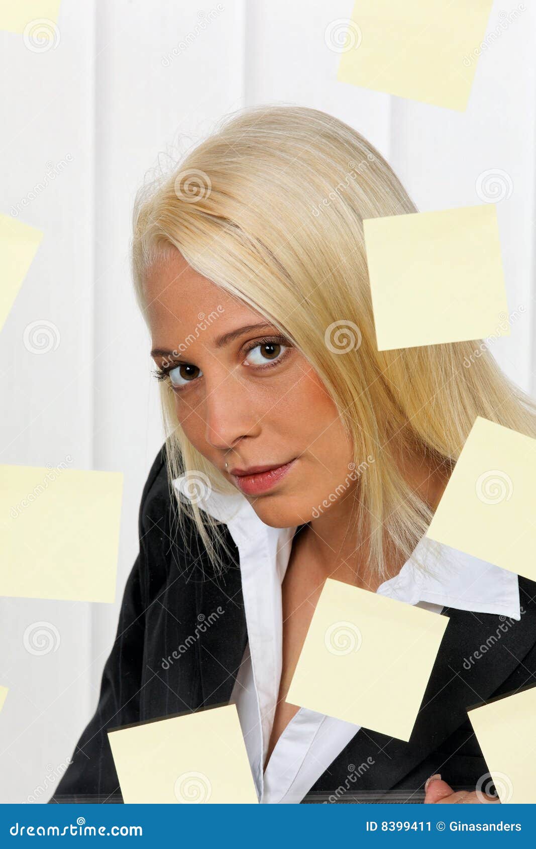 Young Woman with Many Tasks and Problems Stock Image - Image of ...