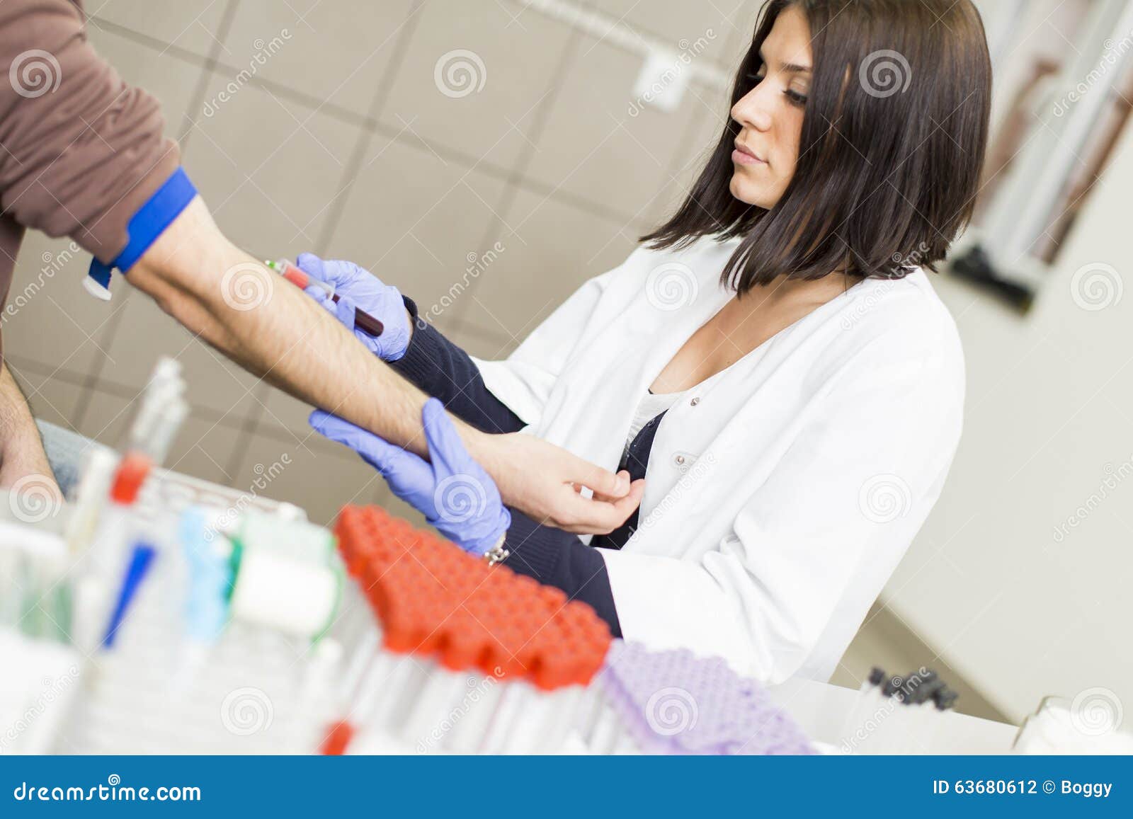 Young Woman in Medical Laboratory Stock Photo - Image of care, medical ...