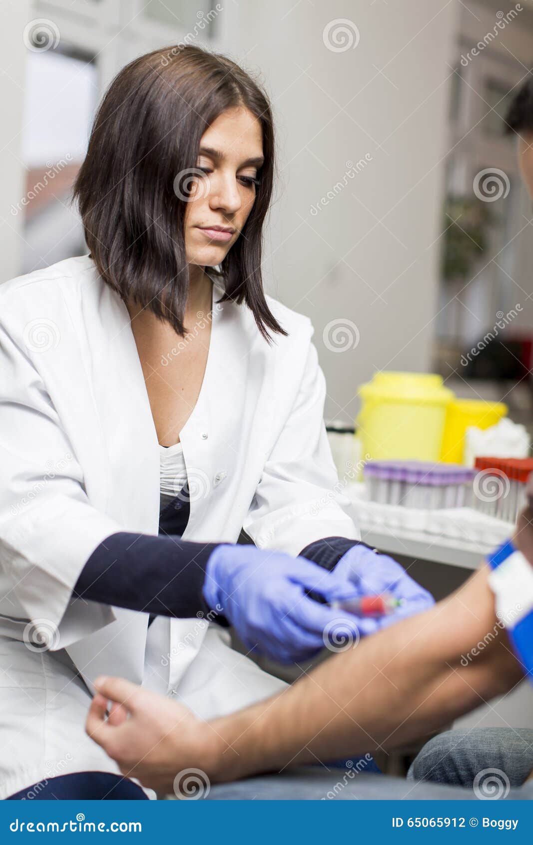 Young Woman in Medical Laboratory Stock Photo - Image of health ...