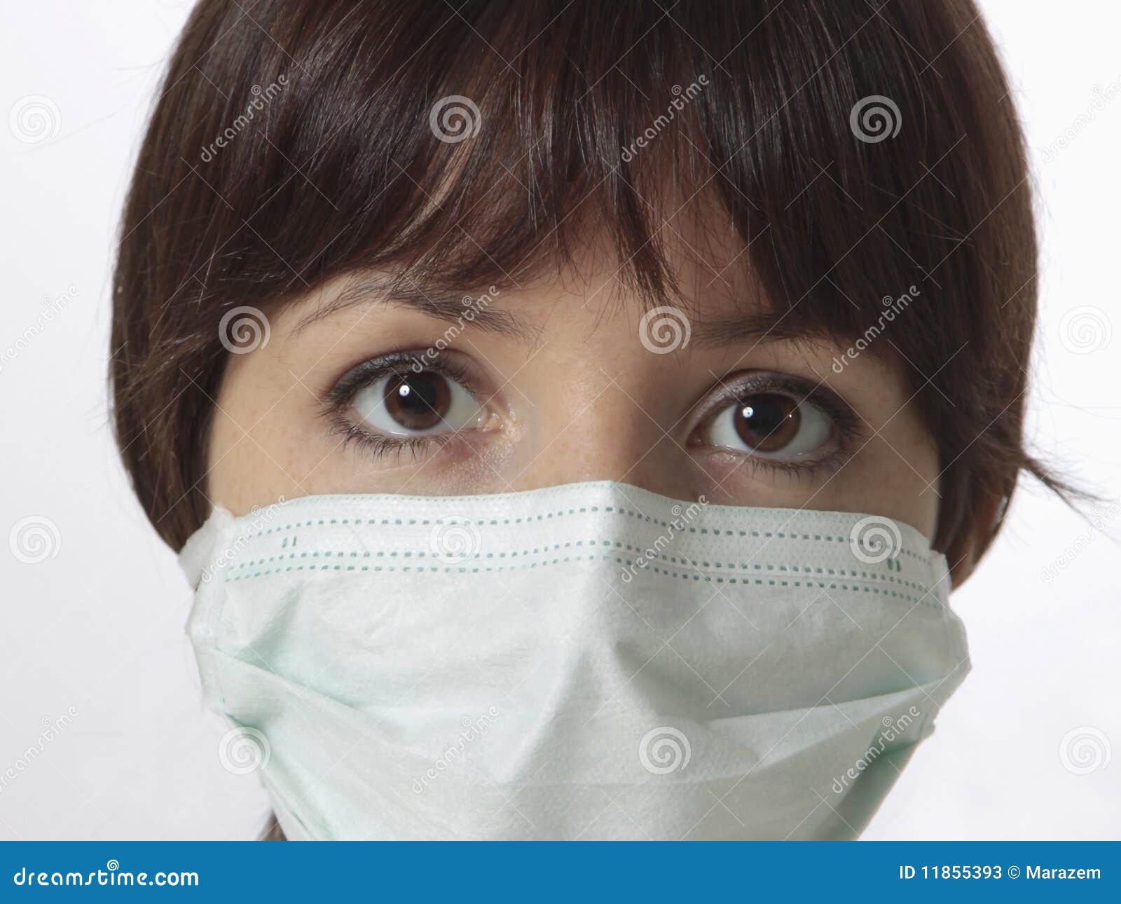 Young Woman with Medical Mask Stock Image - Image of hospital, medicaid ...