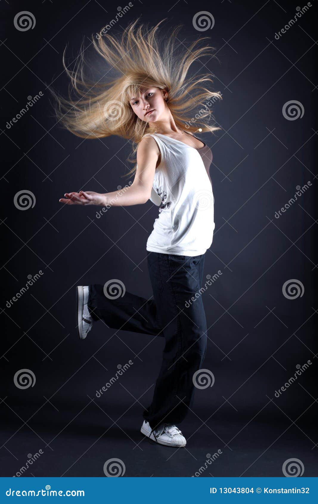Young woman modern dancer stock photo. Image of performer - 13043804