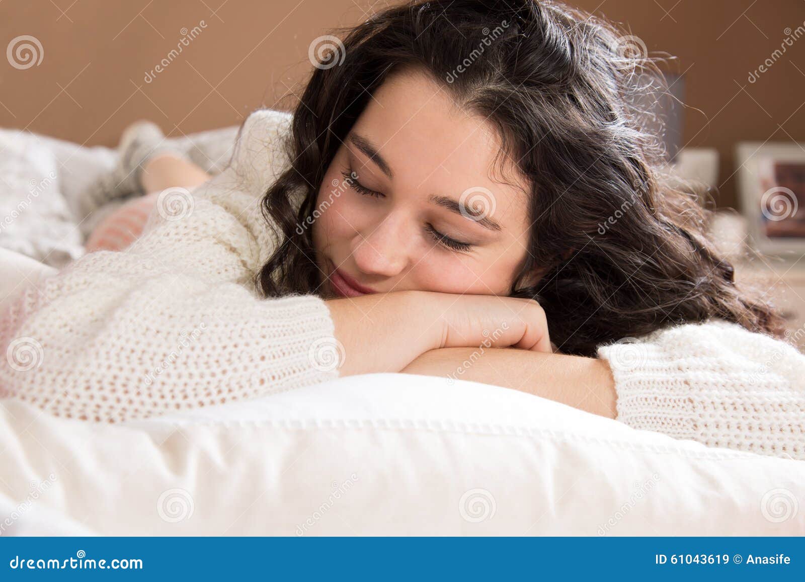 Young woman napping stock image. Image of closeup, healthy - 61043619