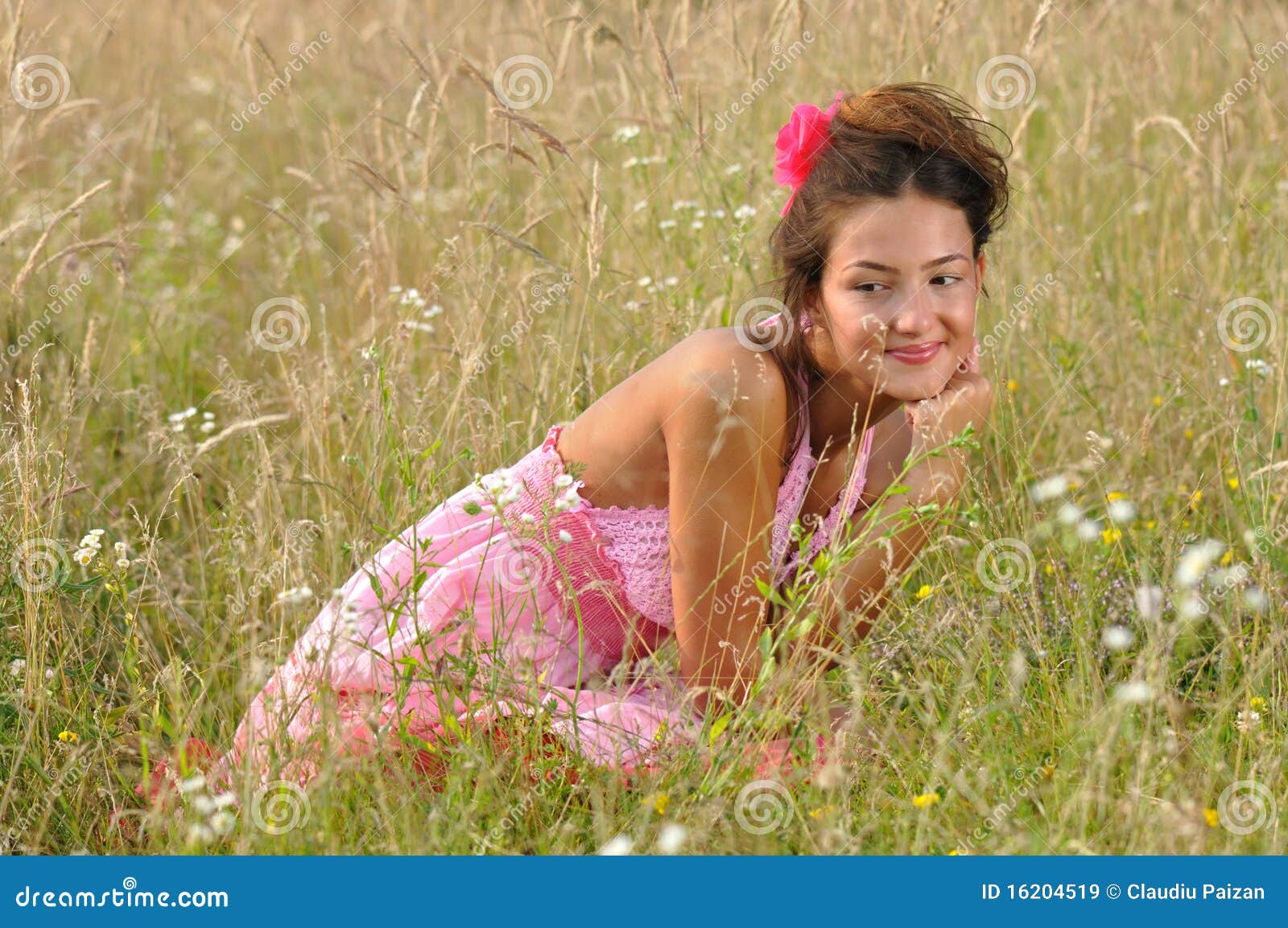 Young woman in nature stock image. Image of beautiful - 16204519