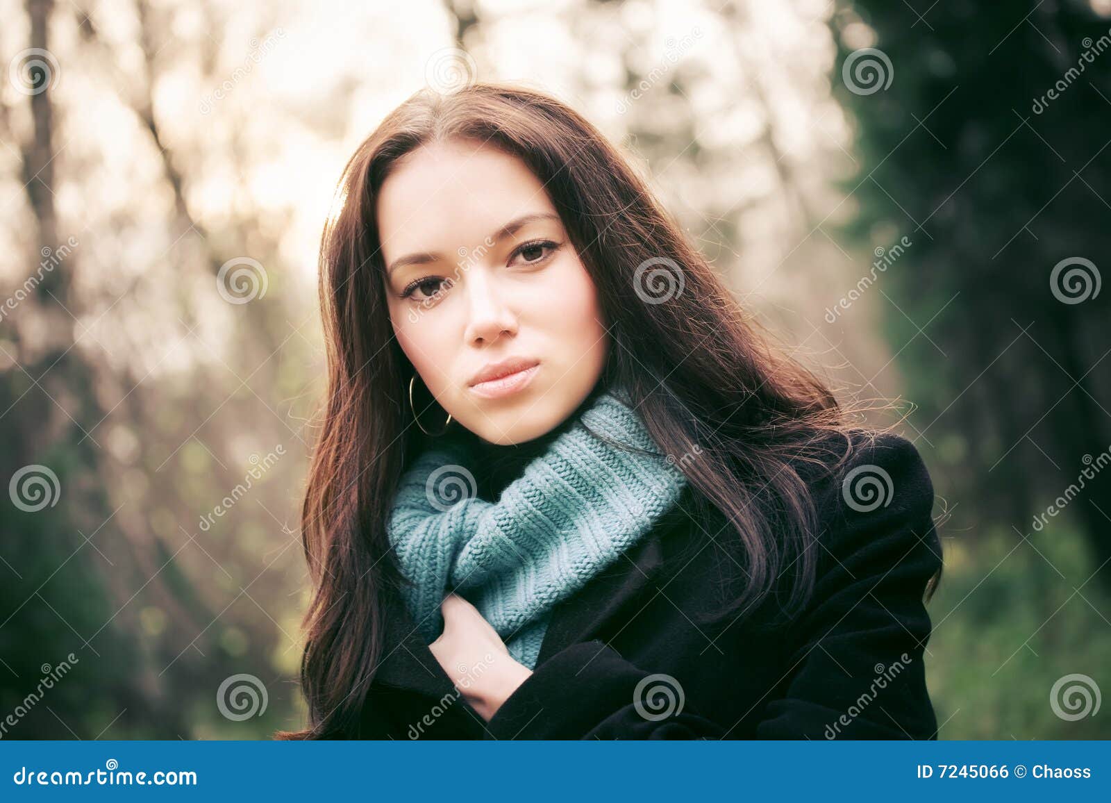 Young Woman Outdoors Portrait Stock Photo - Image of park, beauty: 7245066