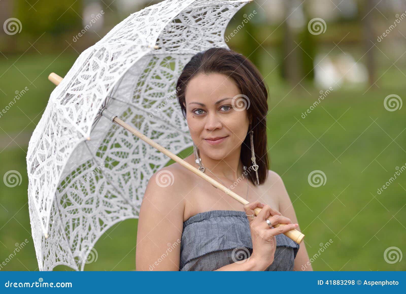 Woman With Parasol Royalty Free Stock Image 19142722
