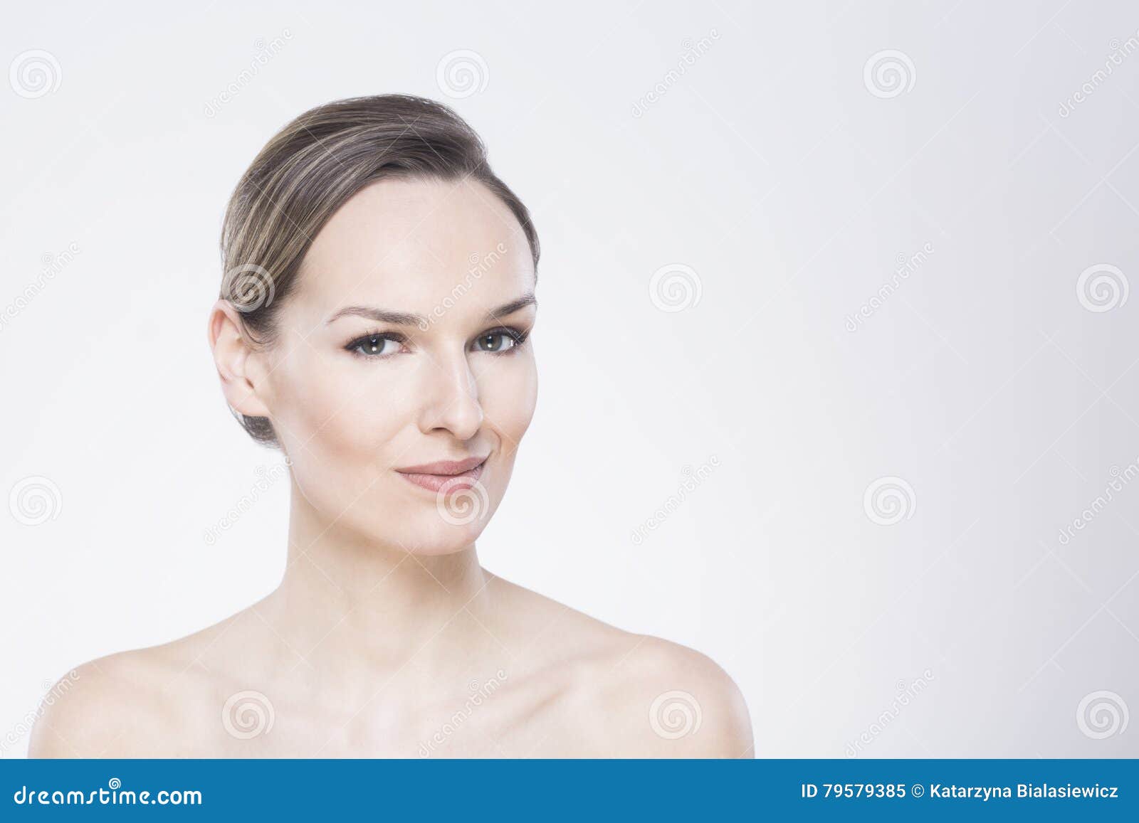 Young Woman with Perfect Complexion Stock Image - Image of nudity ...