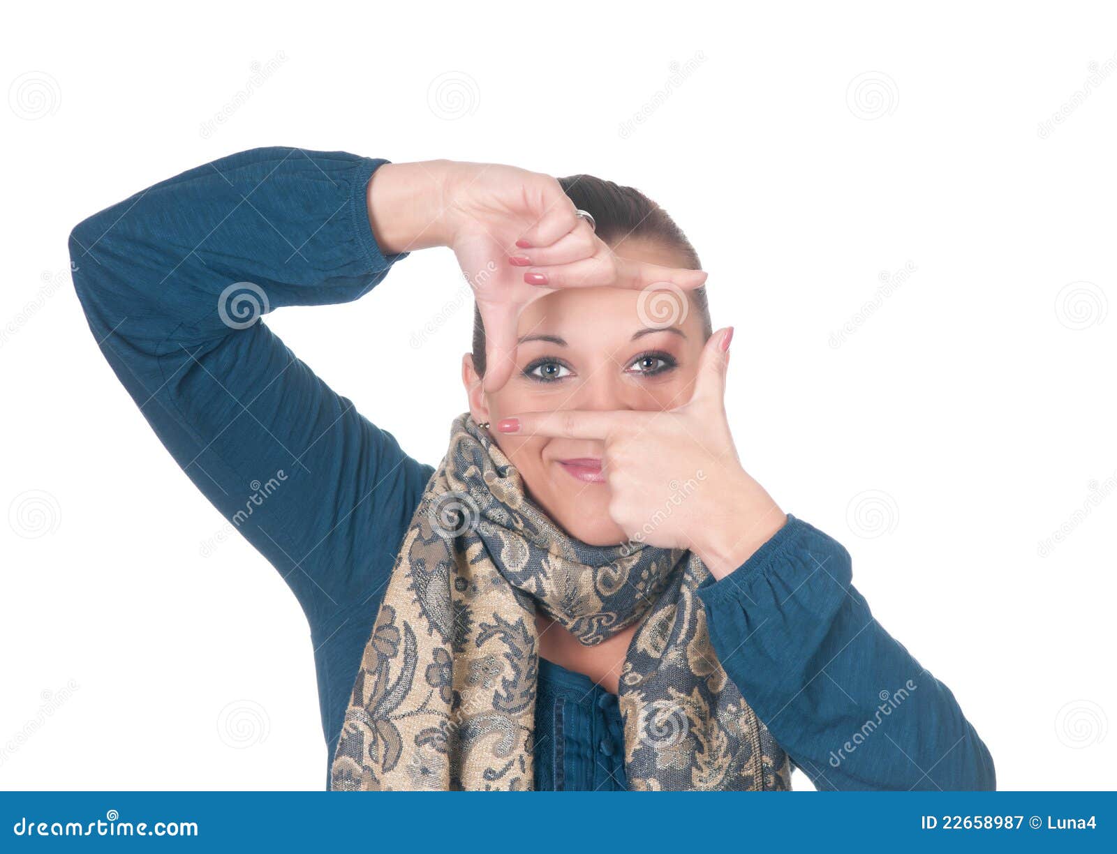 Young Woman with Perspective Stock Image - Image of young, hair: 22658987