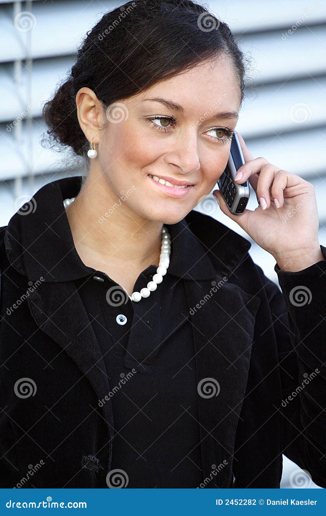 Young woman phoning stock photo. Image of modern, telephone - 2452282