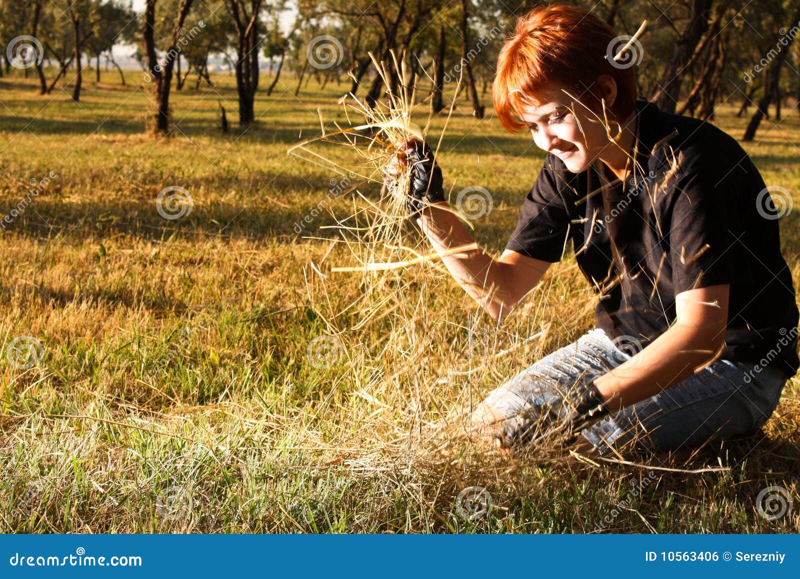 Young woman play fool stock photo. Image of hair, lady - 10563406
