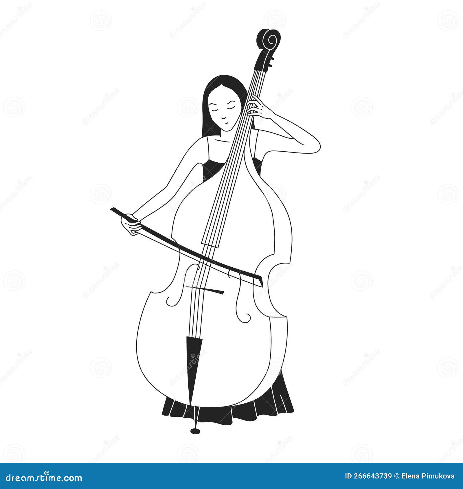 Set Of Classical Orchestral Stringed Bowed Musical Instruments Vector ... Set Of Classical Orchestral Stringed Bowed Musical Instruments Vector ...