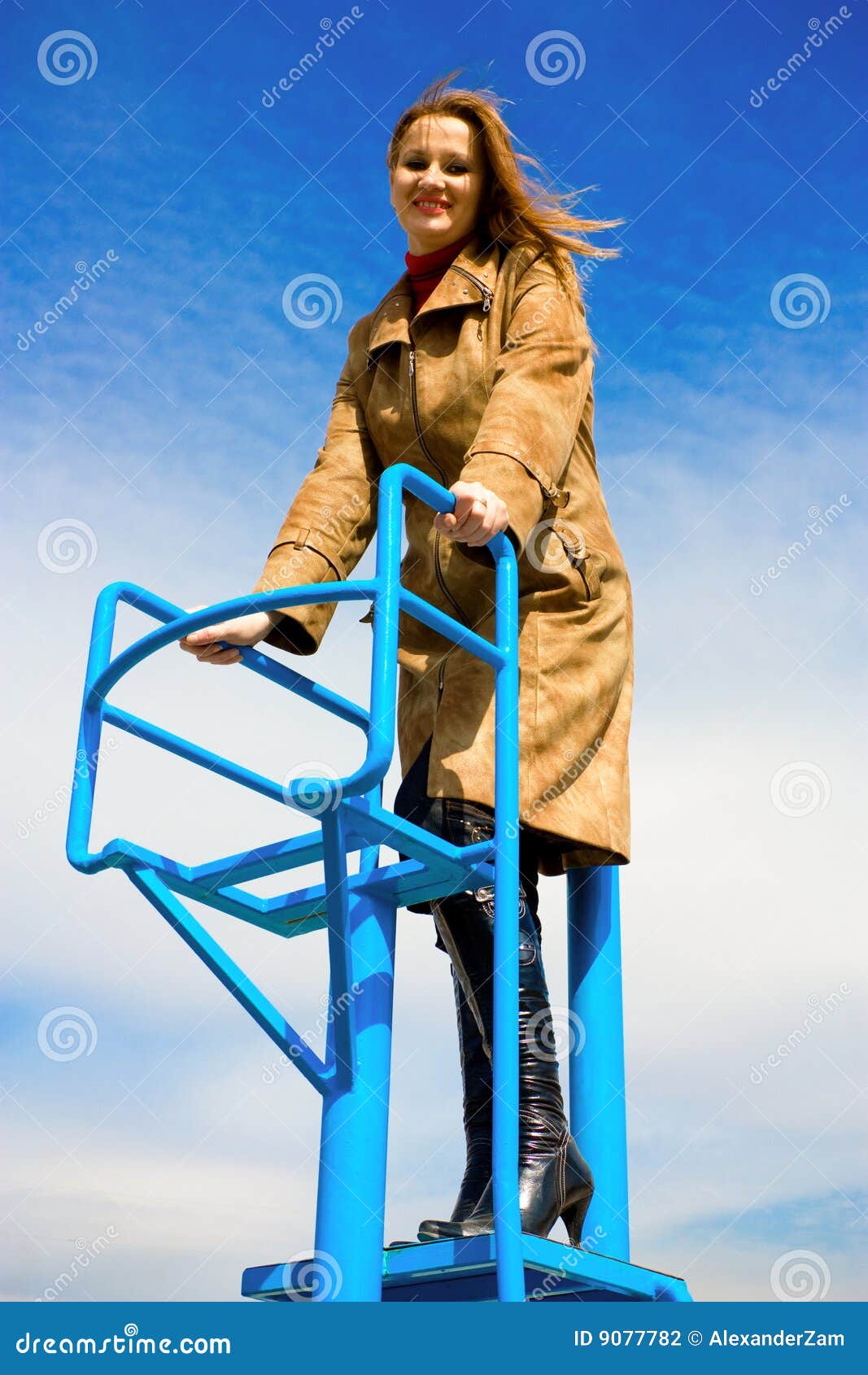 Young woman at point stock photo. Image of caucasian, woman - 9077782