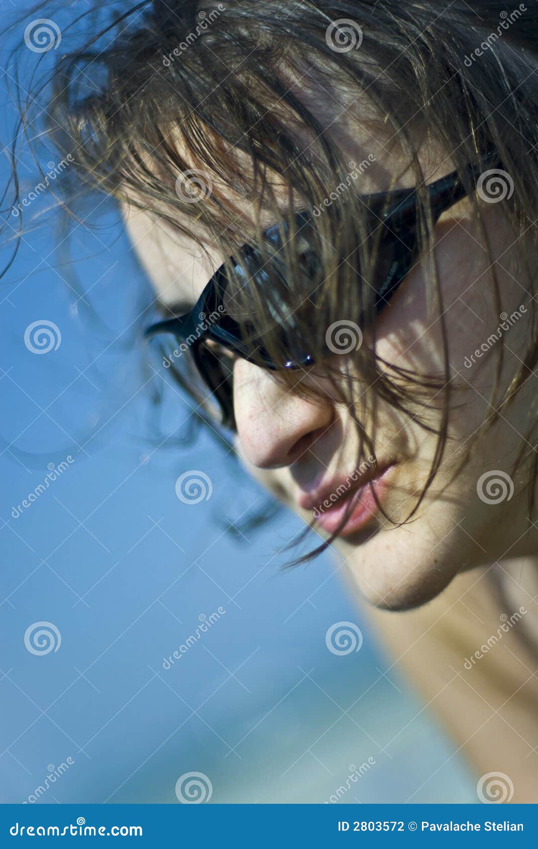 Young woman portrait stock photo. Image of locks, obscure - 2803572